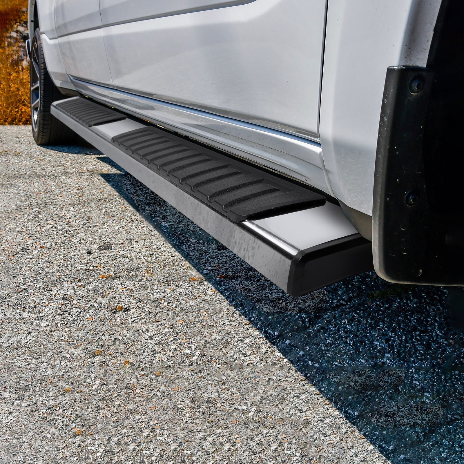 KFFKFF 500 LBS Running Boards 6" Step Bars 1500 Crew Cab Fit 2009-2018 ...