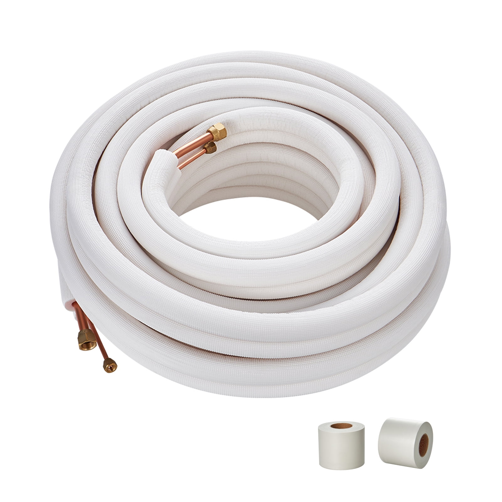 KFFKFF 50FT Compact Split System Connection Kit, 1/4" & 1/2" Outer ...