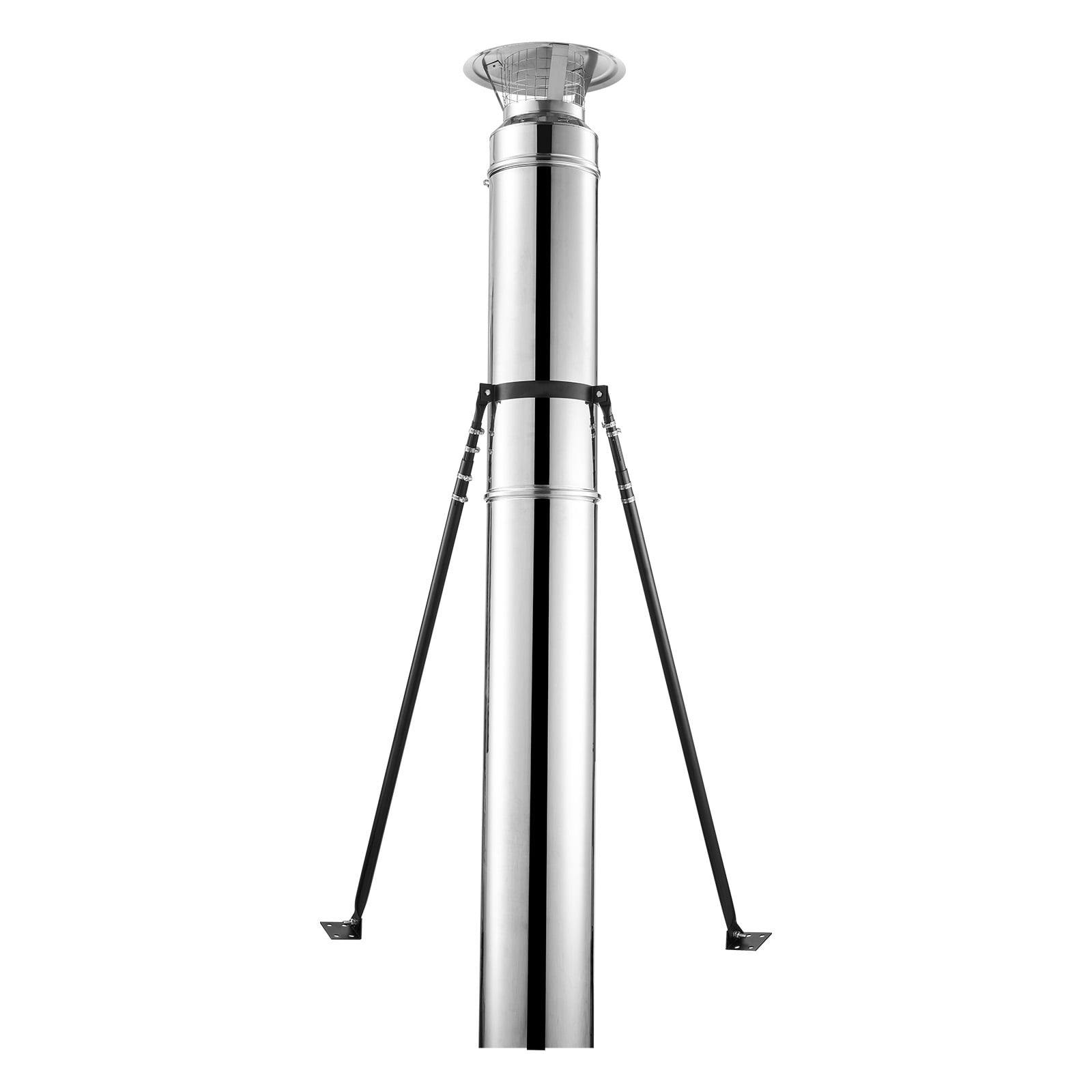 KFFKFF 6-Inch Extended Roof Bracket for Chimney Pipe Support ...