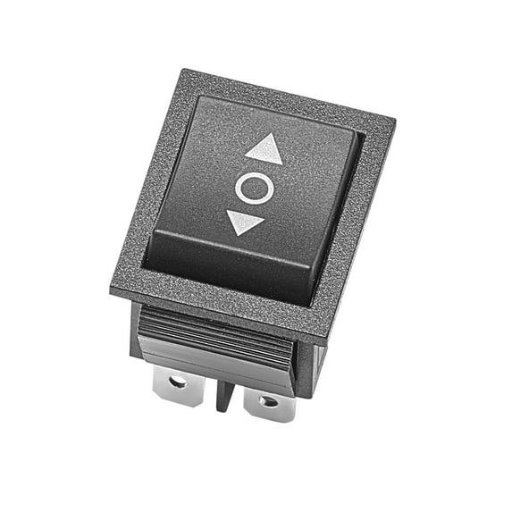 KFFKFF 6-Pin Momentary DPDT Rocker Switch, 3-Position (ON)-Off-(ON ...