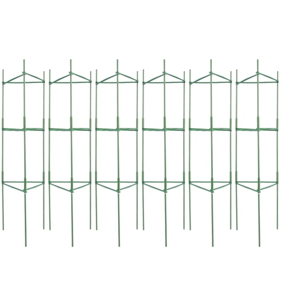KFFKFF 6-Set Garden Tomato Supports, 48" Tall Trellis for Plants ...