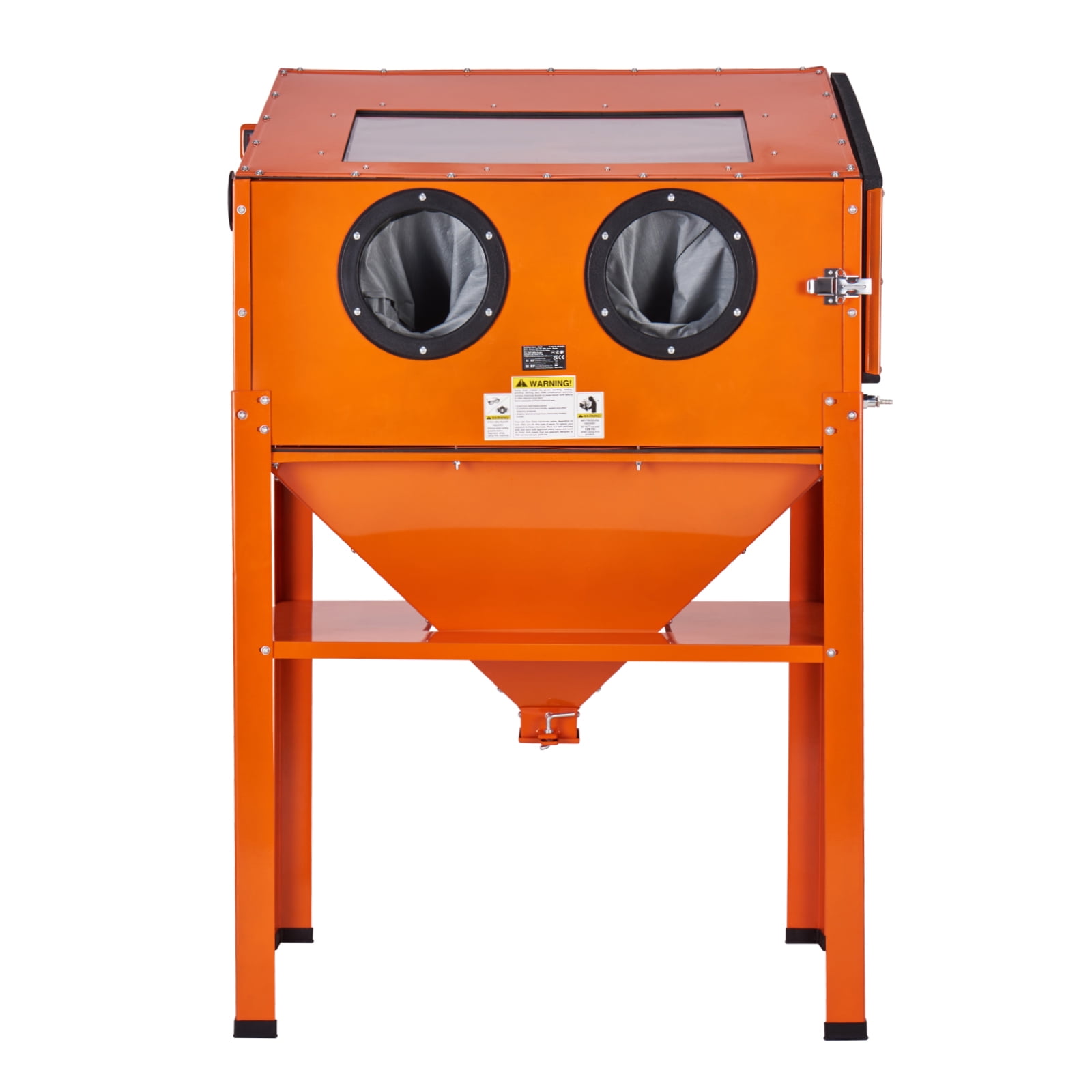 KFFKFF 60 Gallon Sandblaster Cabinet, 40-120PSI, Durable Steel Frame ...