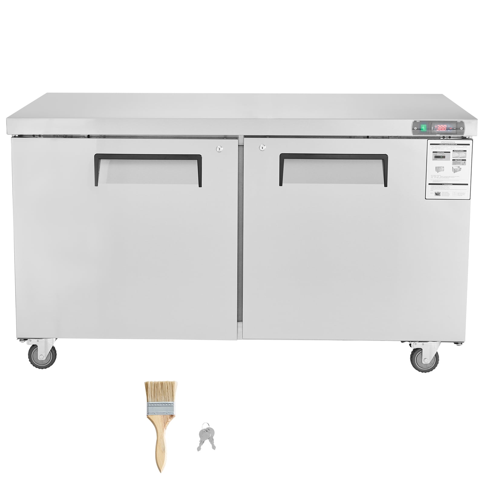 KFFKFF 60" Professional Fridge for Sandwich & Salad Preparation, 16.4 ...