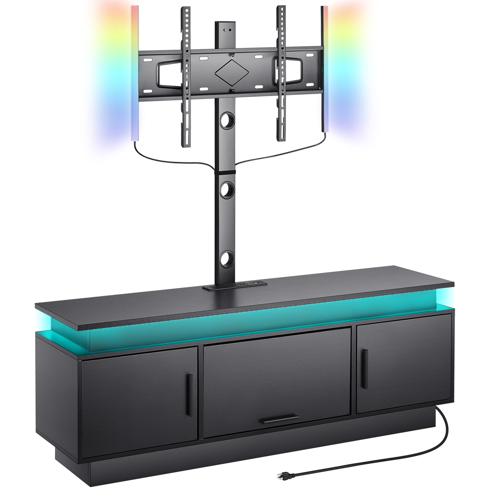 KFFKFF 60" Television Stand, Suits up to 75", Equipped with Power ...