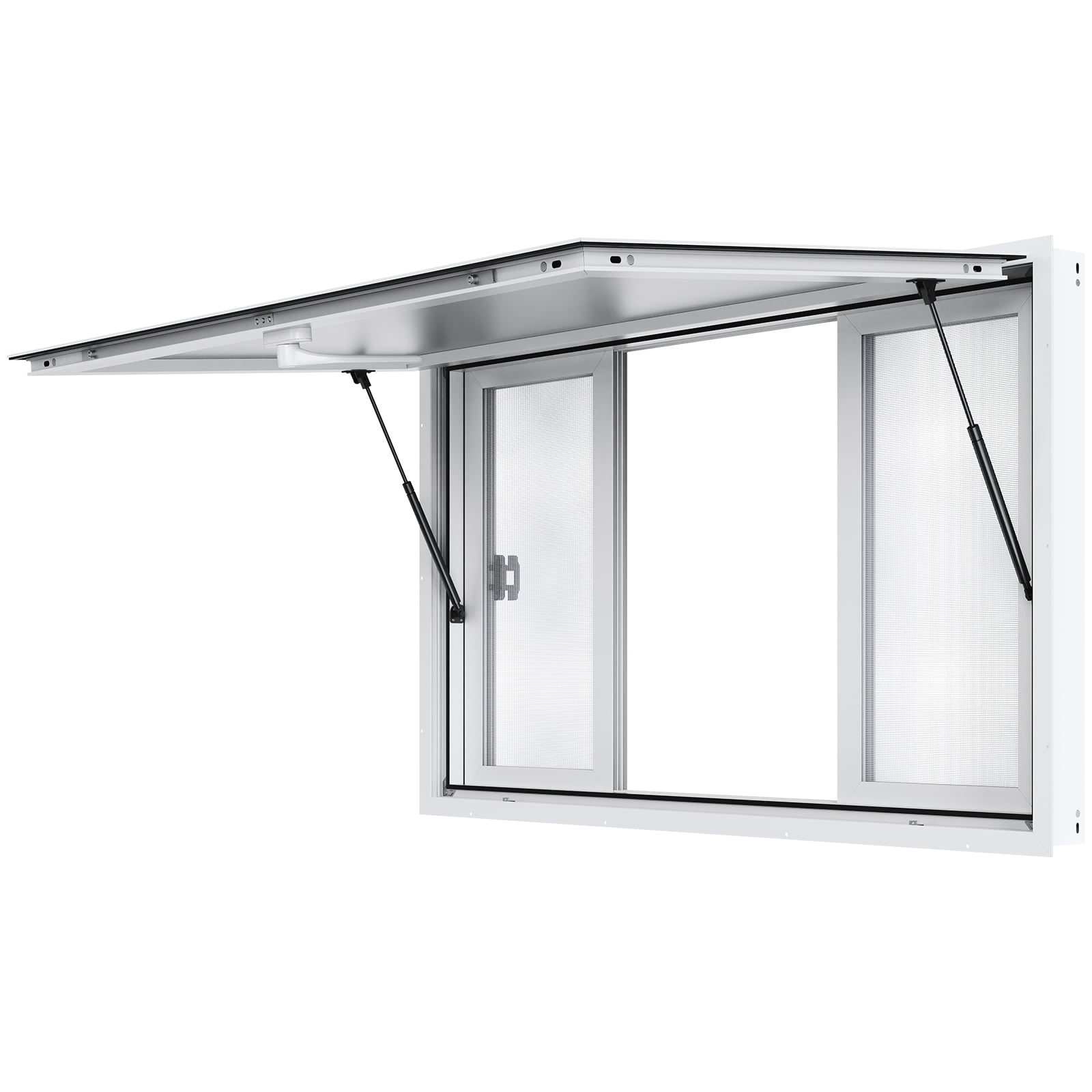 KFFKFF 60"x36" Concession Stand Serving Window, Aluminum Food Truck ...
