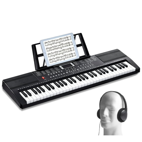 KFFKFF, Digital Piano Keyboard, 61 Keys, 200 Tones & Rhythms - Walmart.com