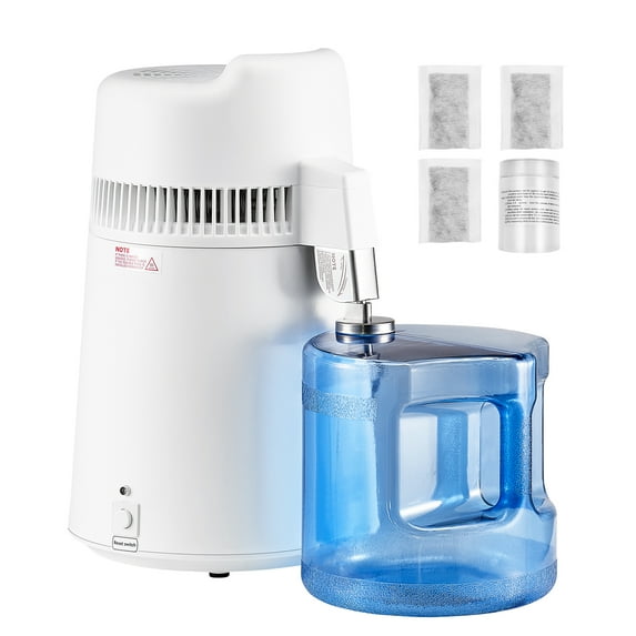KFFKFF 6L 1.6 Gallon Water Distiller, Countertop Pure Water Purifier ...