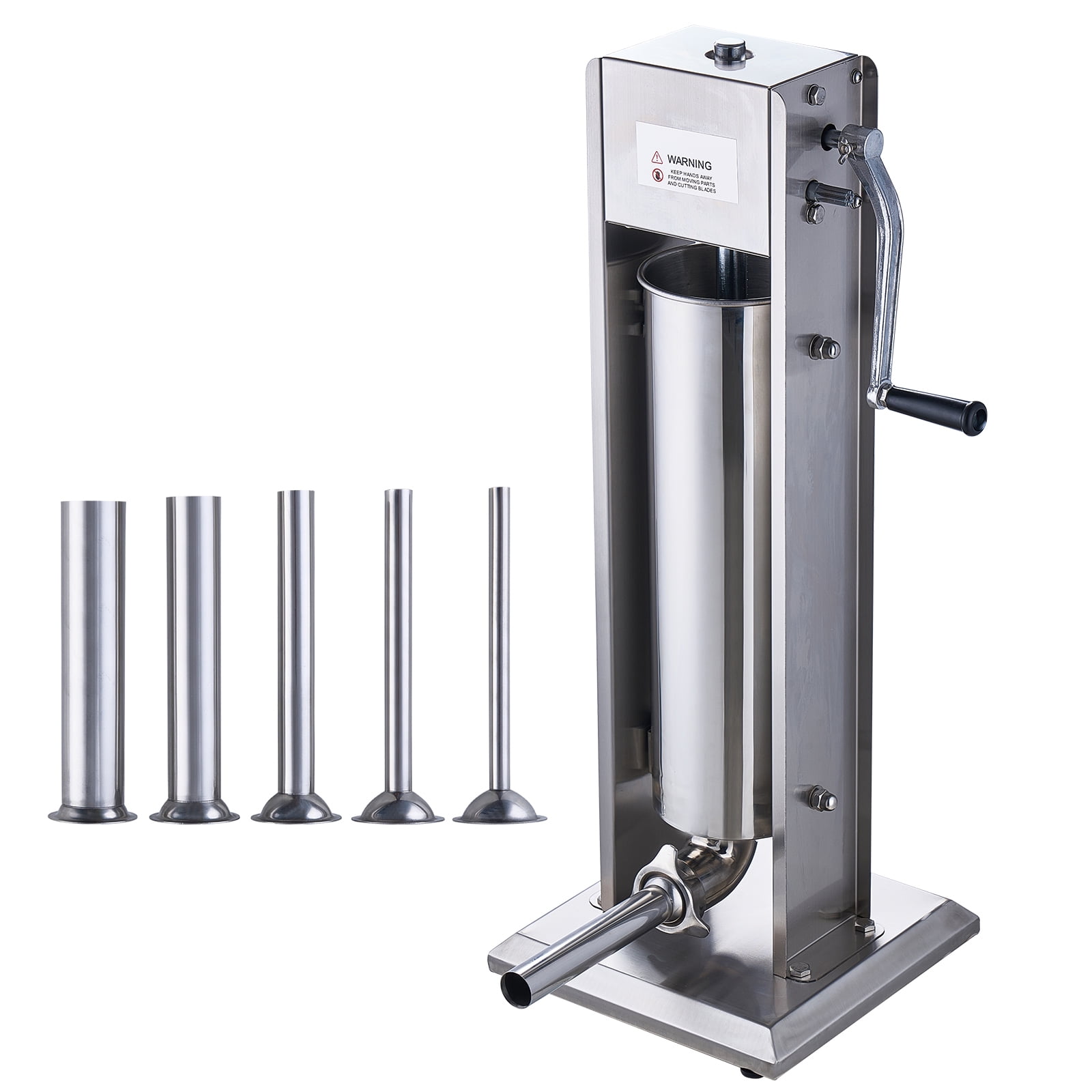 KFFKFF 7 L / 15 LBS Sausage Stuffer Stainless Steel Vertical Sausage ...