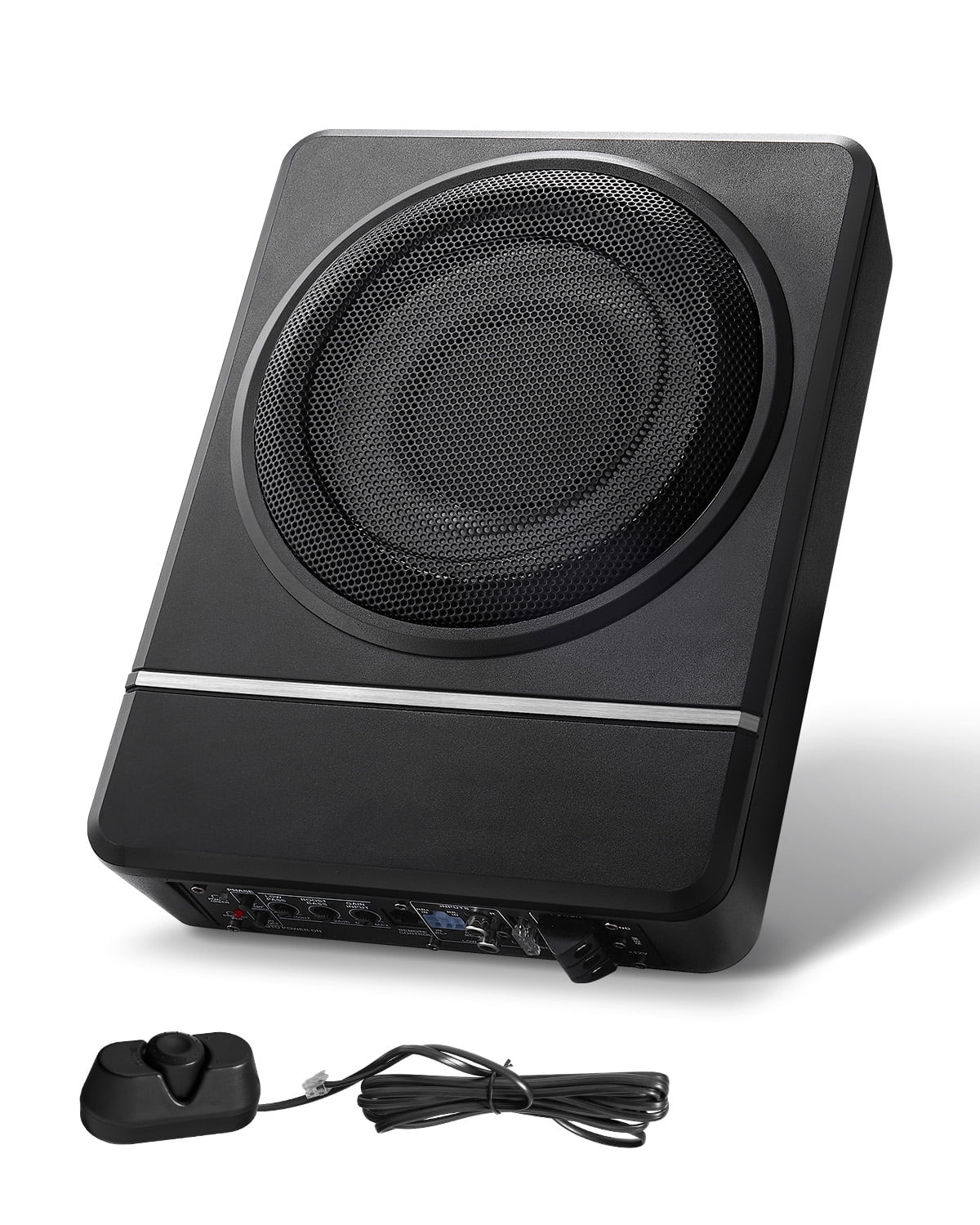 KFFKFF 8" 240W Car Subwoofer Underseat, Slim Design, Amplified Car Subwoofers for Under Seat ...