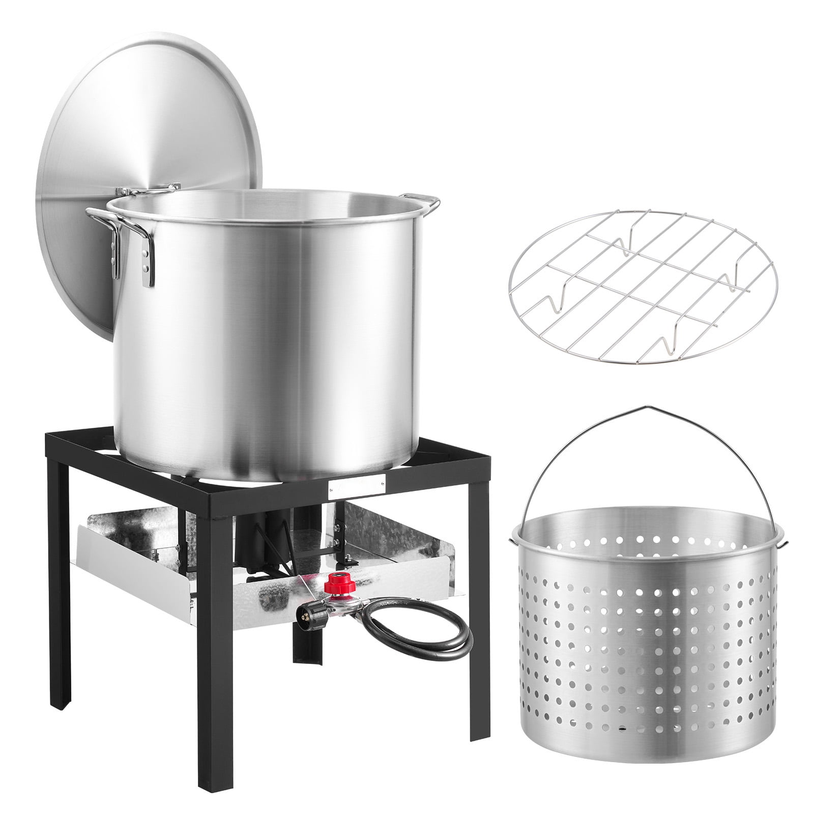 KFFKFF 80 Qt Seafood Cooking Set with Filter, Exterior Seafood Boil ...