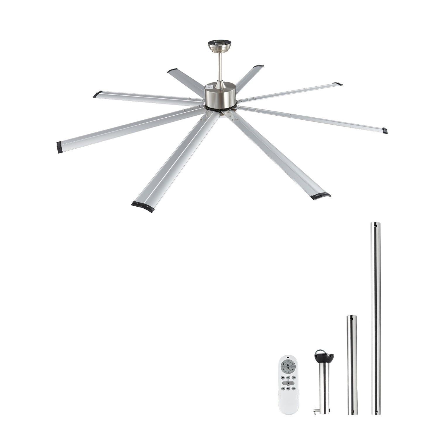KFFKFF 84-Inch Ceiling Fan with Light, 6-Speed Remote Control ...