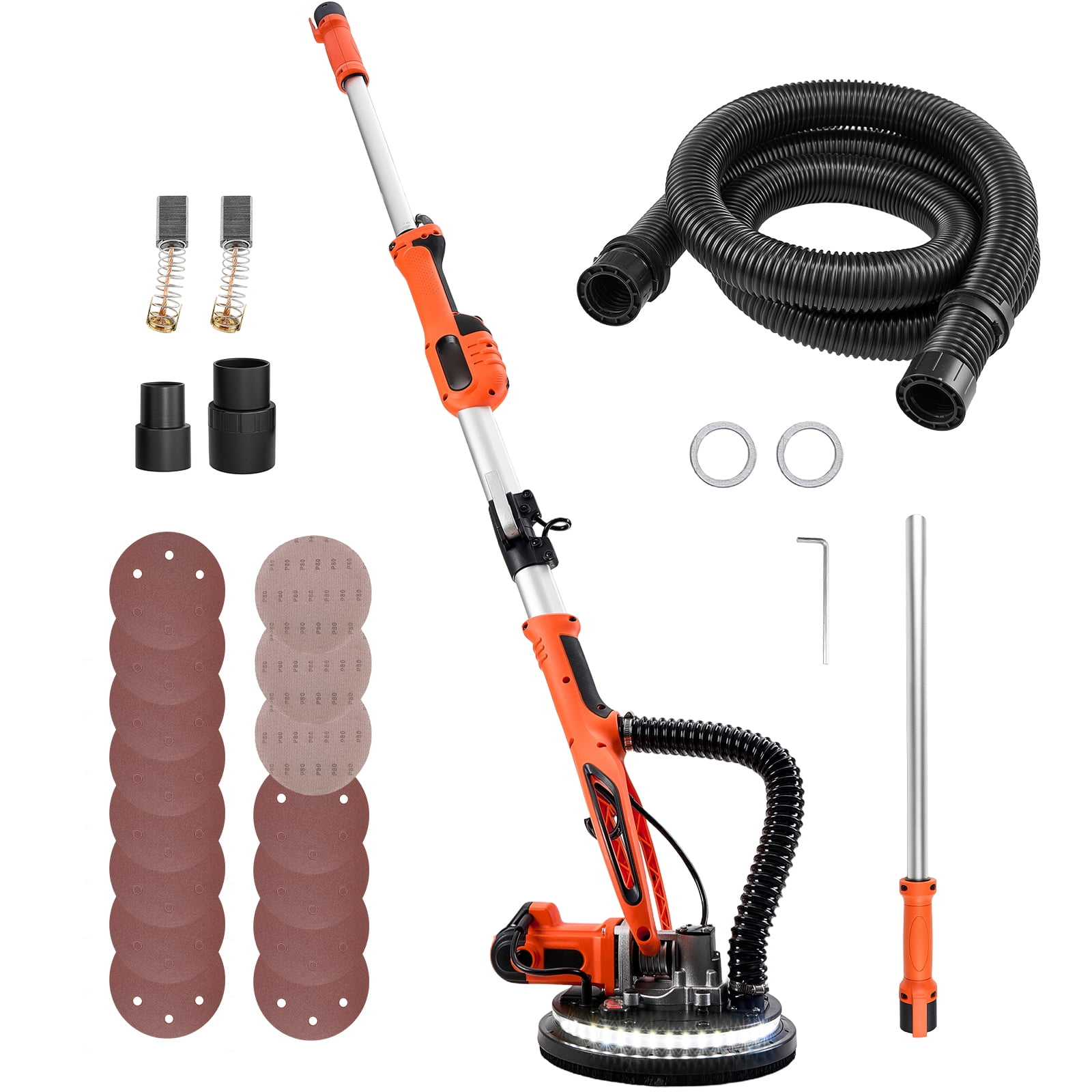 KFFKFF 850W Electric Drywall Sander with Adjustable Speeds, LED ...