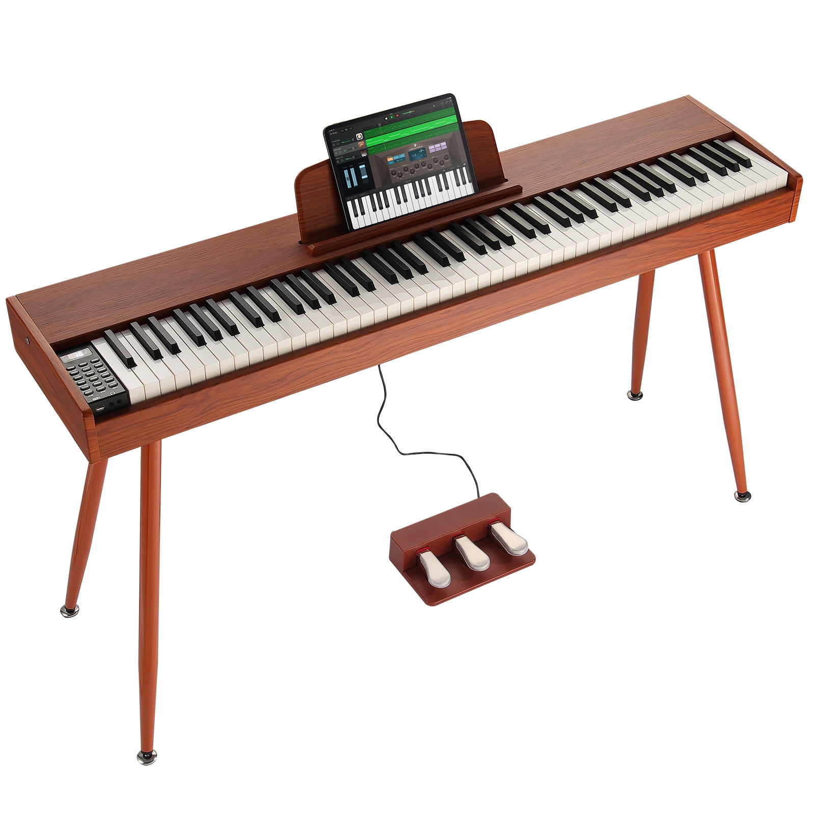 KFFKFF 88-Key Digital Piano with Weighted Keys, Electric Keyboard with ...