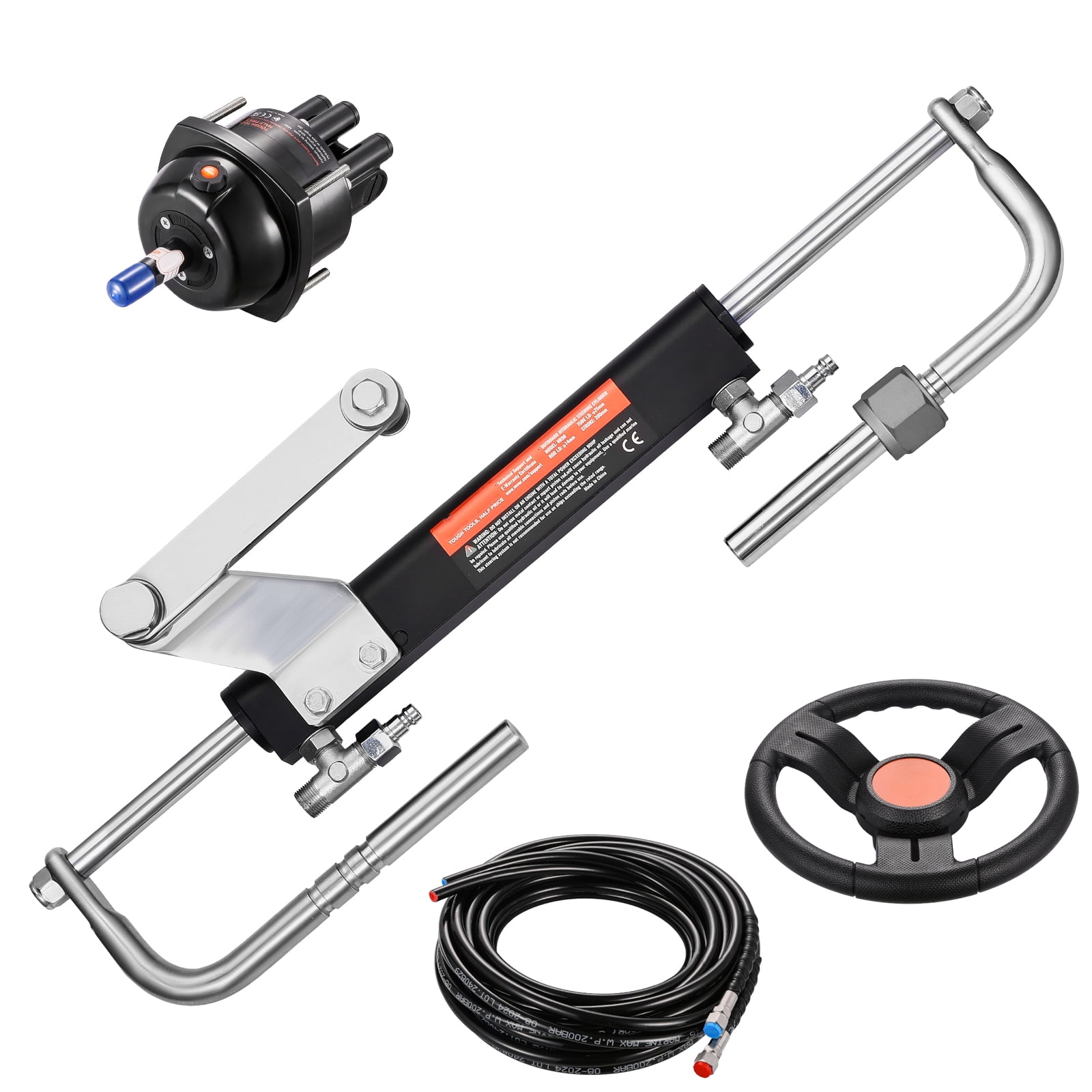 KFFKFF 90HP Hydraulic Steering Equipment for Outboard, Nautical Vessel ...