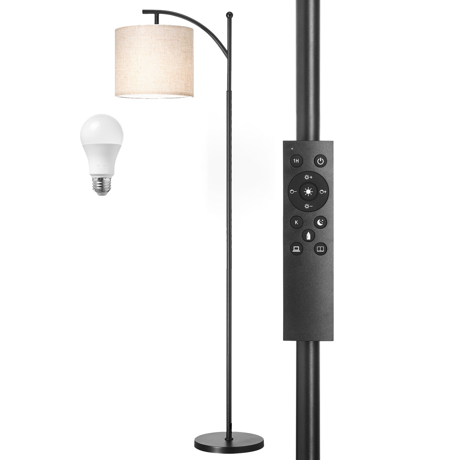 KFFKFF Adjustable Floor Lamp, Modifiable Color Temperature & Luminosity ...