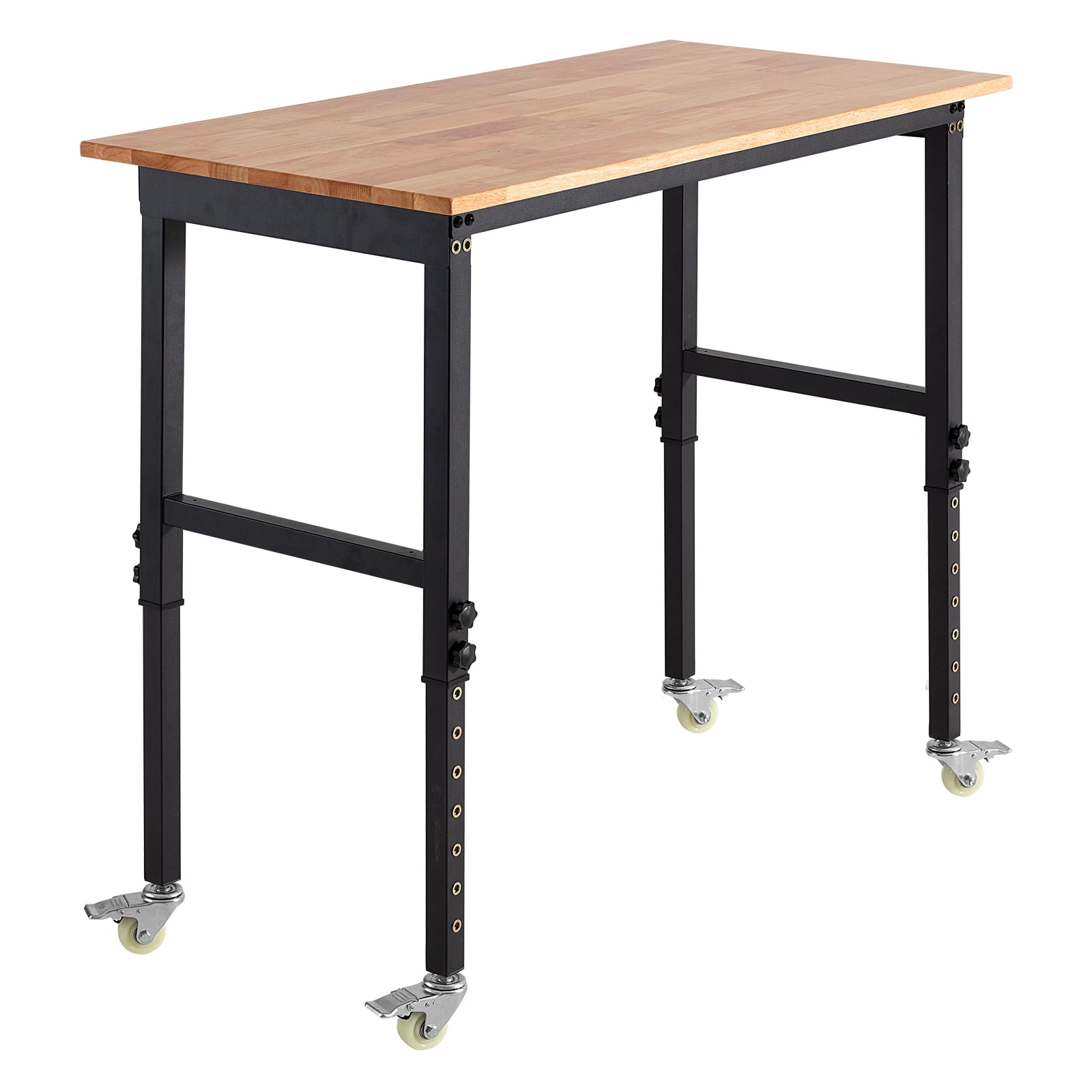 KFFKFF Adjustable Mobile Workbench with 1500 lbs Capacity, 48 x 24 Inch ...