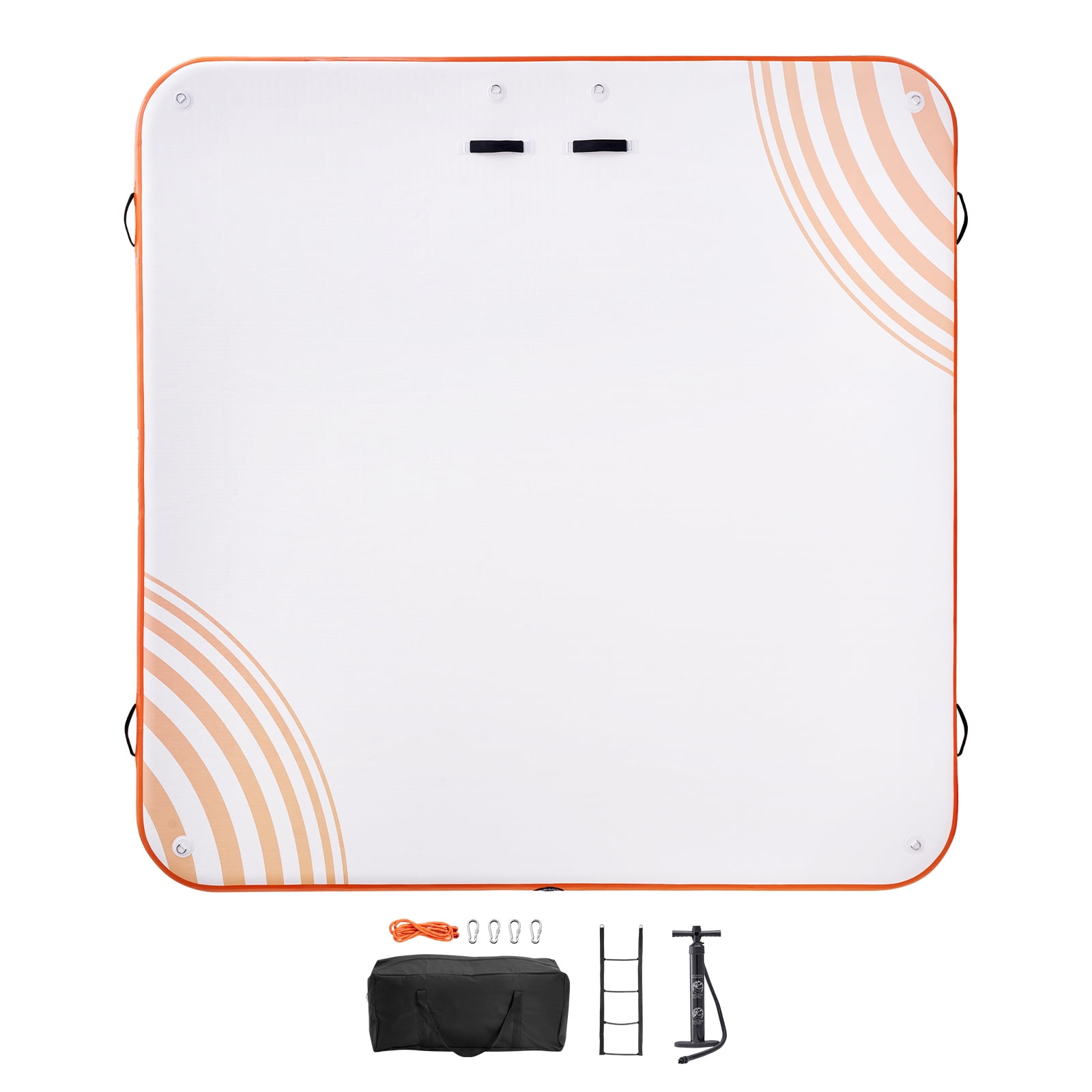 KFFKFF Air-Filled Floating Station, 10 x 10FT Buoyant Water Platform ...