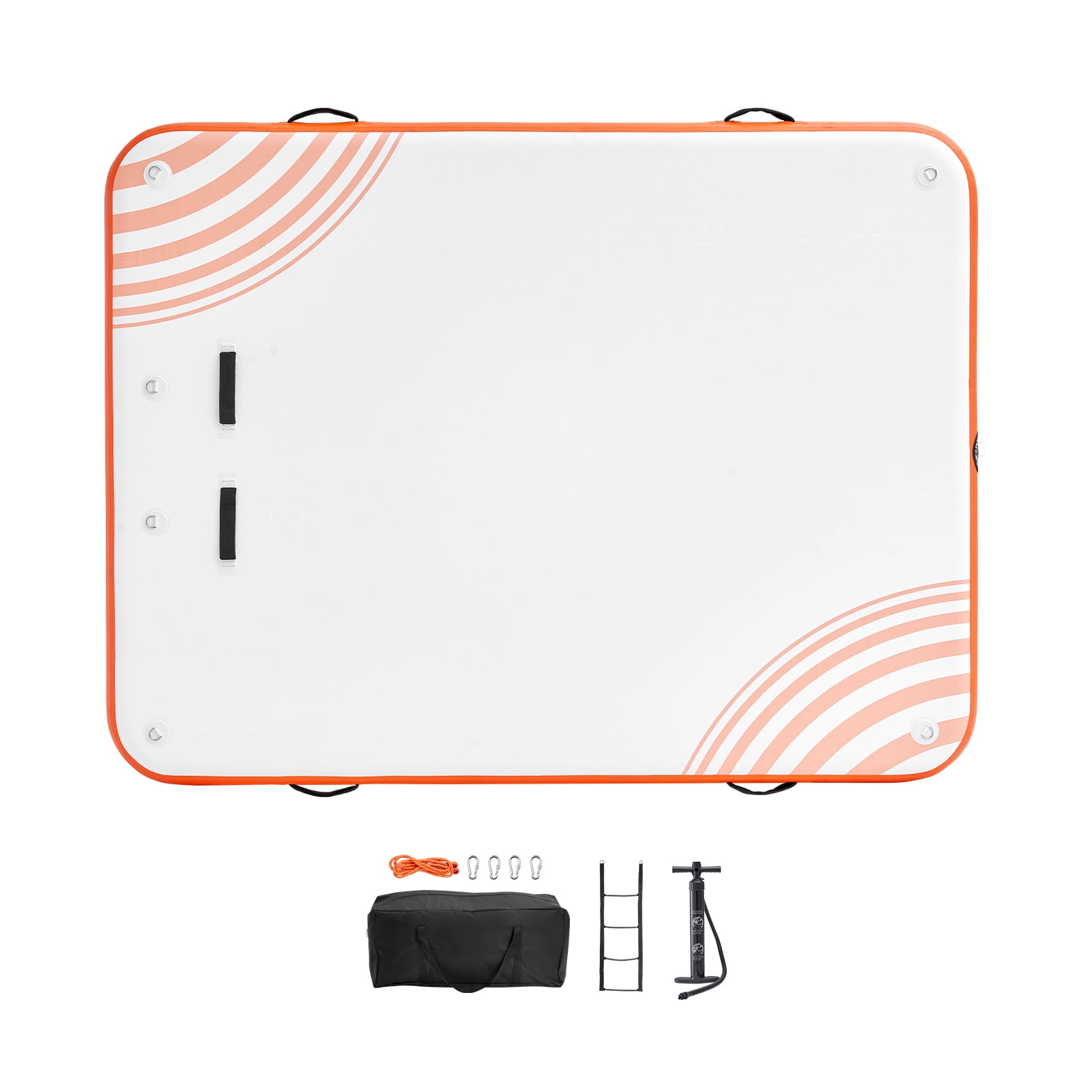 KFFKFF Air-Filled Floating Station, 10 x 8FT Buoyant Water Platform ...