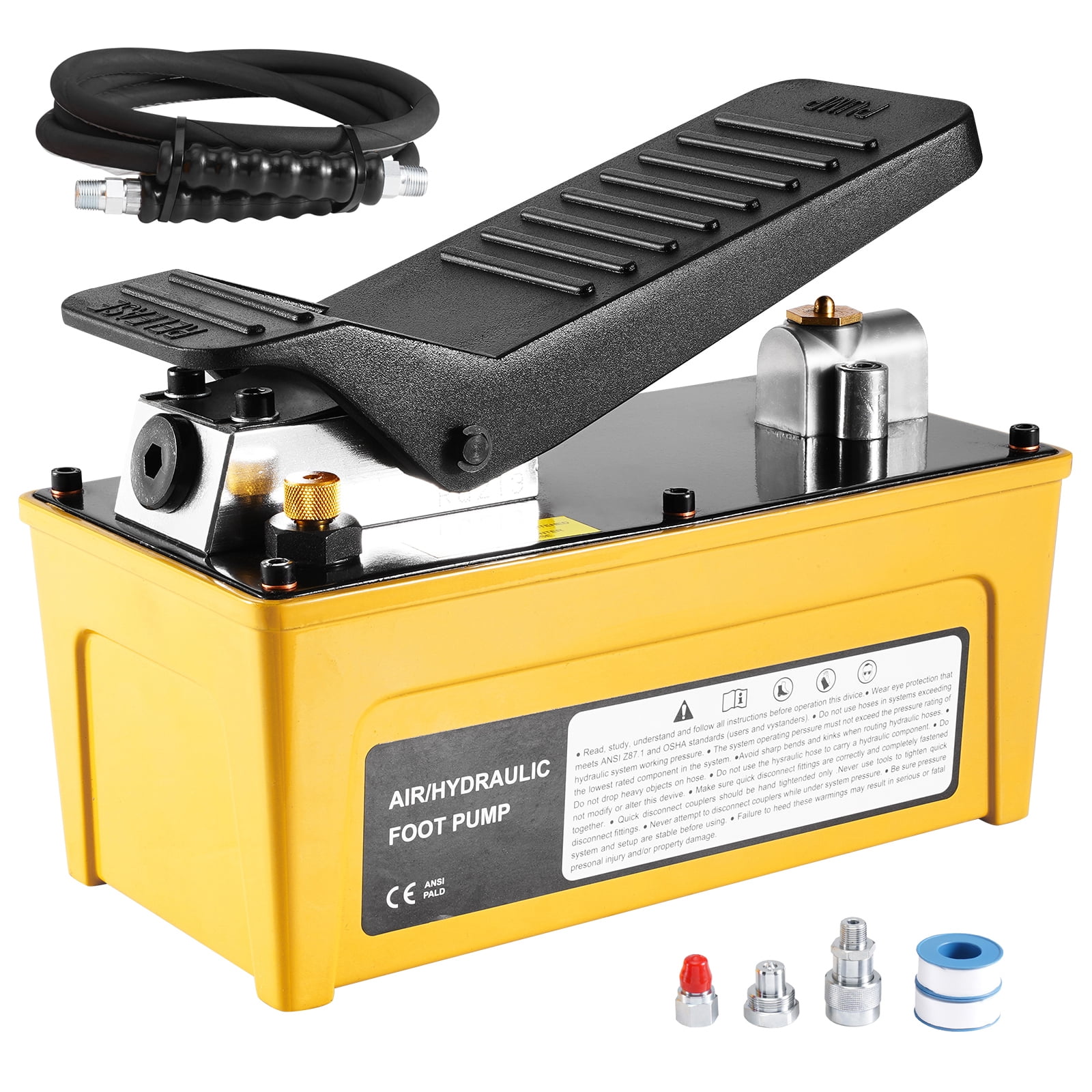 KFFKFF Air Hydraulic Pump with 10,000PSI, 1.6 L Capacity Reservoir, NPT ...