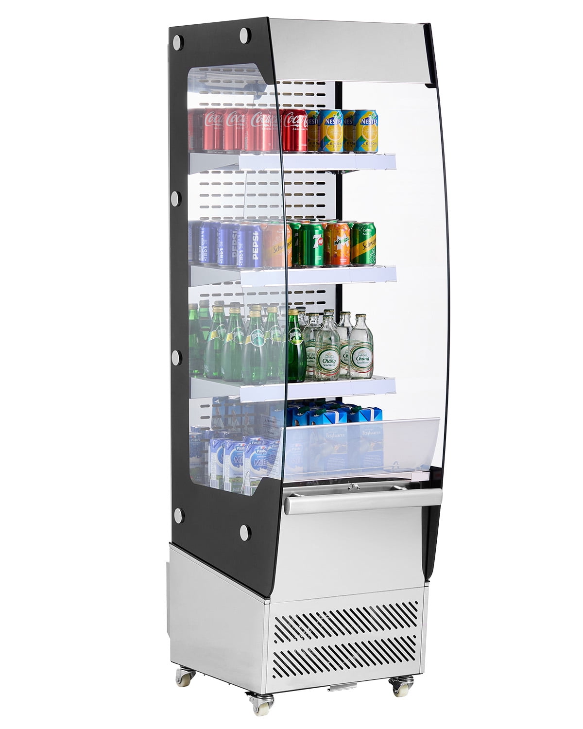 KFFKFF Airy Merchandiser, Triple-Layered Business Fridge, Accessible ...