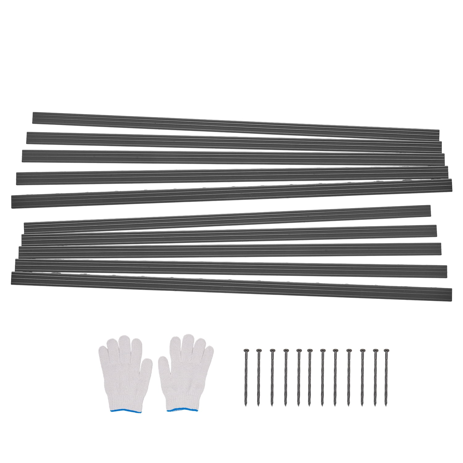 KFFKFF Aluminum Alloy Garden Border, Set of 10, 60-inch, Rust-Proof ...
