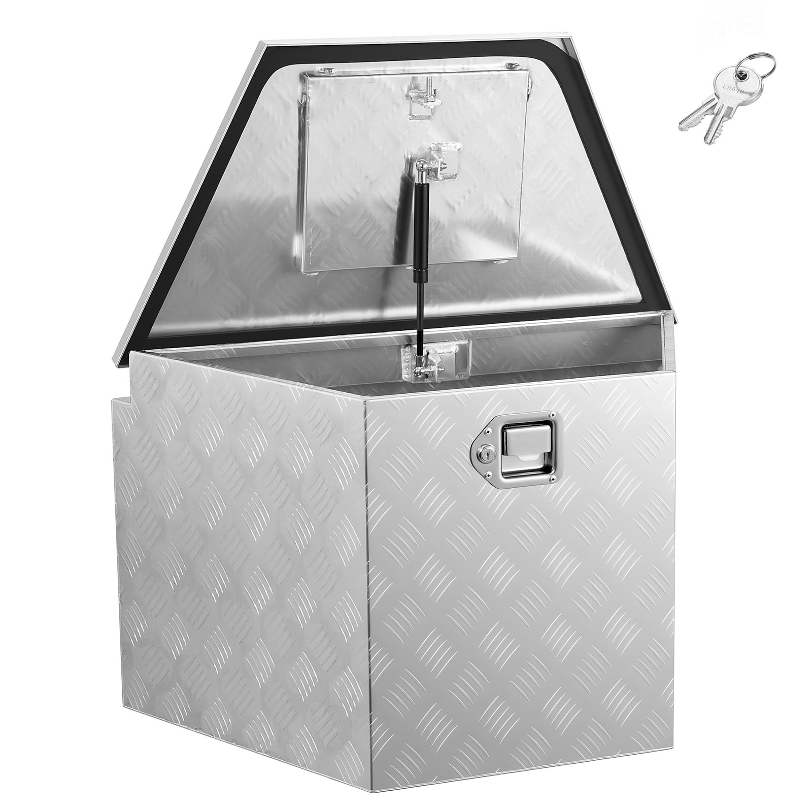 KFFKFF Aluminum Trailer Tongue Tool Box, 29" x 16.1" x 18" Storage ...