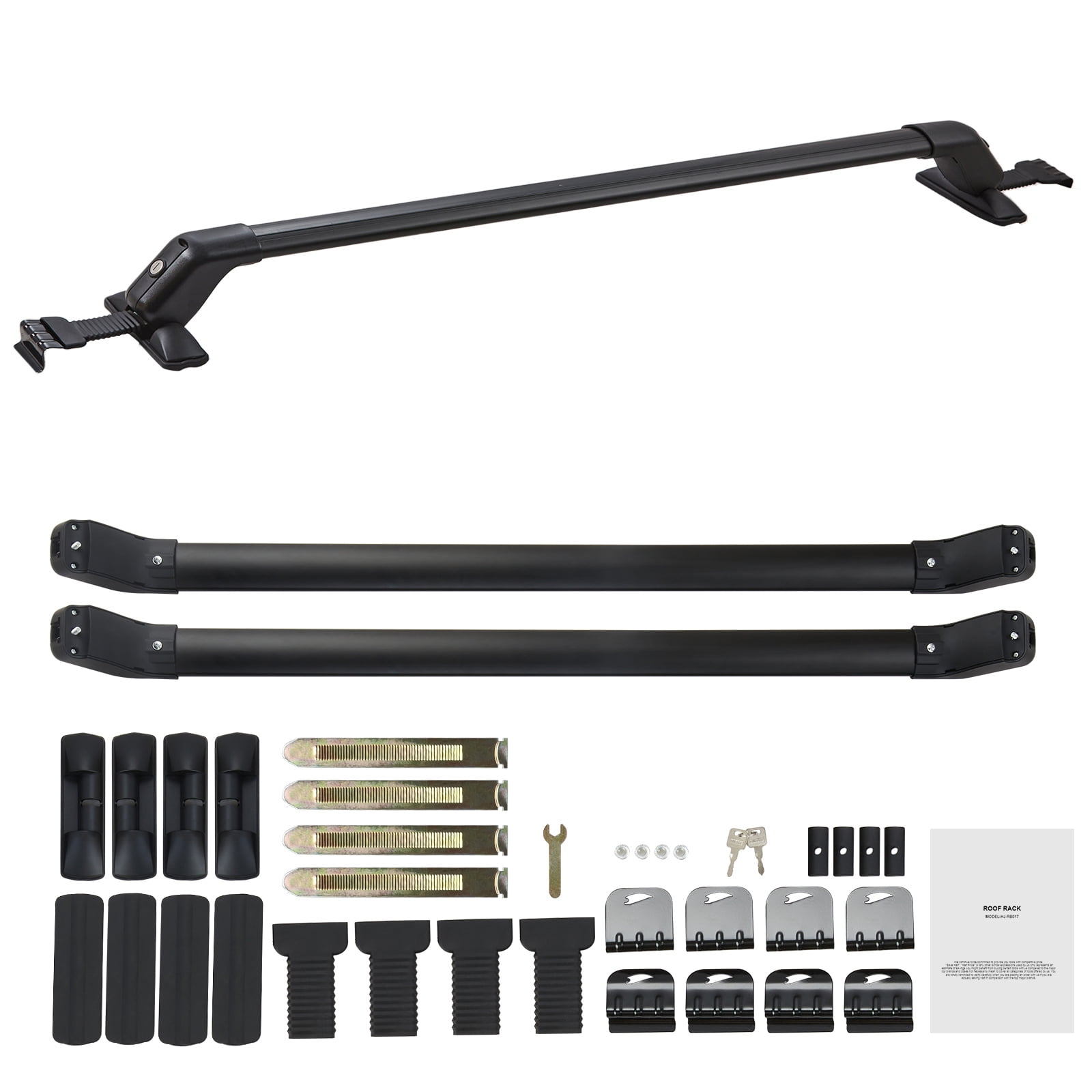 KFFKFF Aluminum Universal Roof Rack Cross Bars, 41.3", Suitable for ...