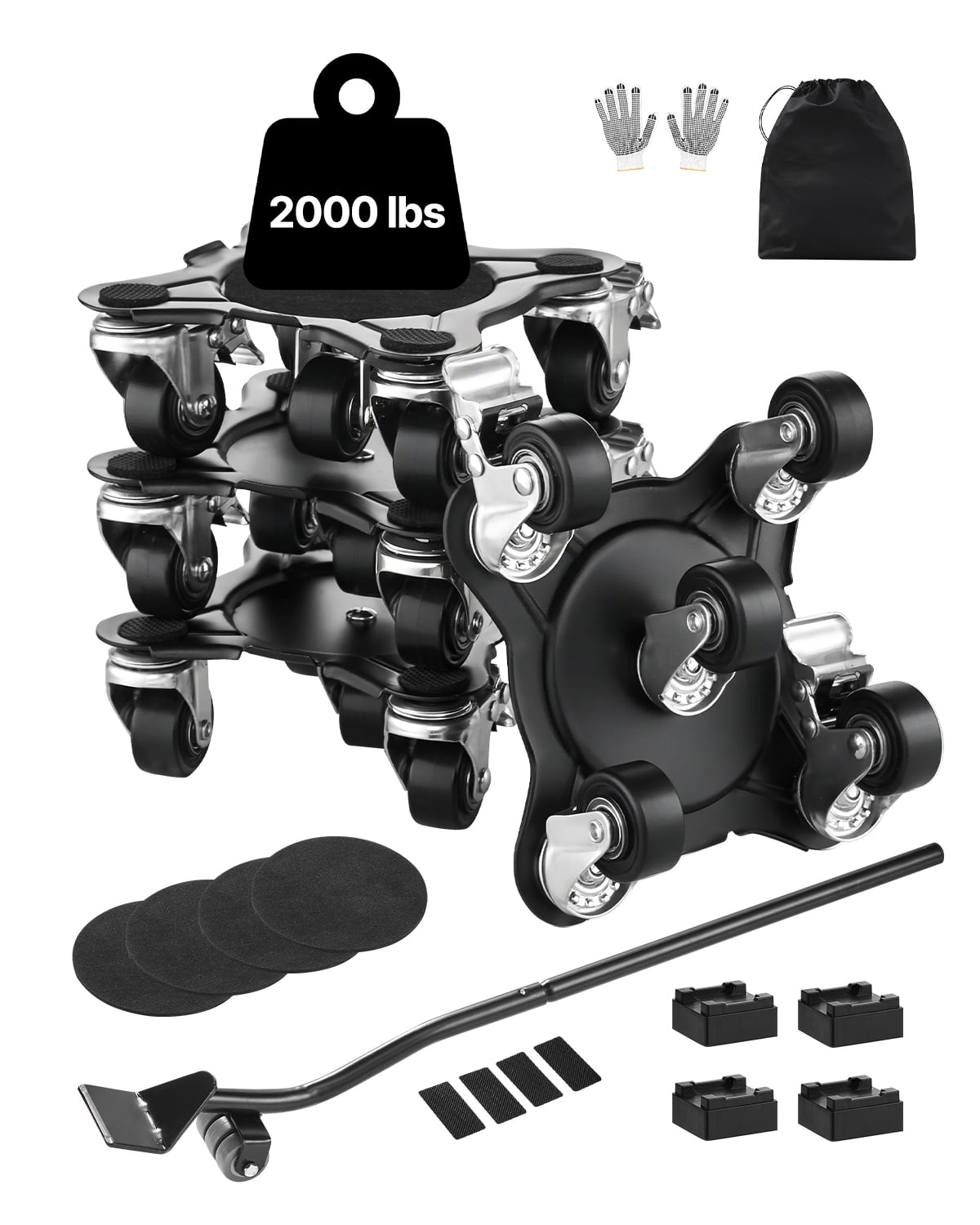 KFFKFF Appliance Mover, 1200 lbs Max Capacity, Robust Furniture ...