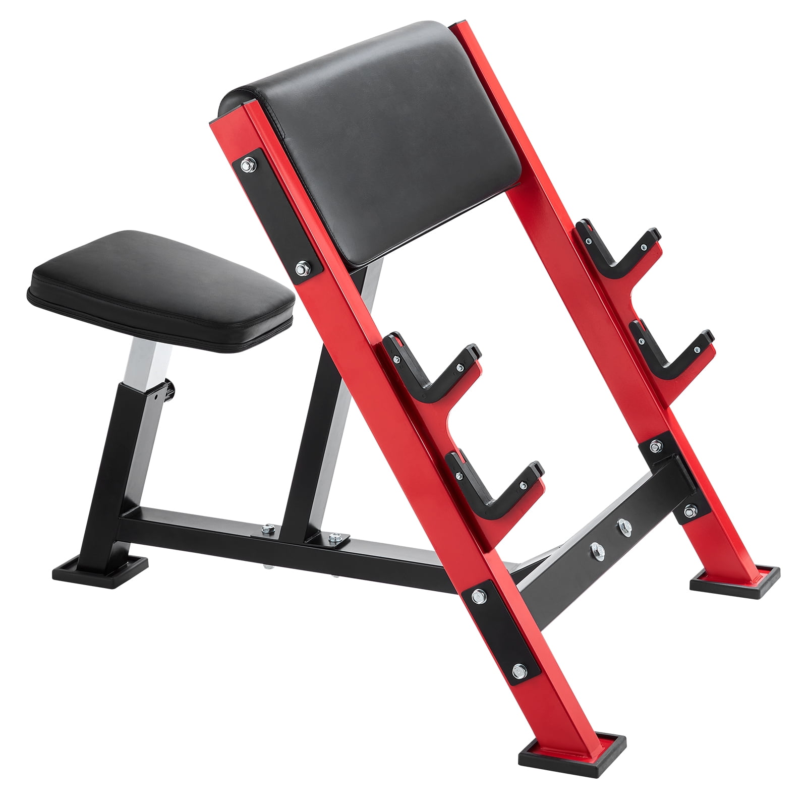KFFKFF Weight Bench with Bar Holders, Modifiable Arm Curl Bench ...