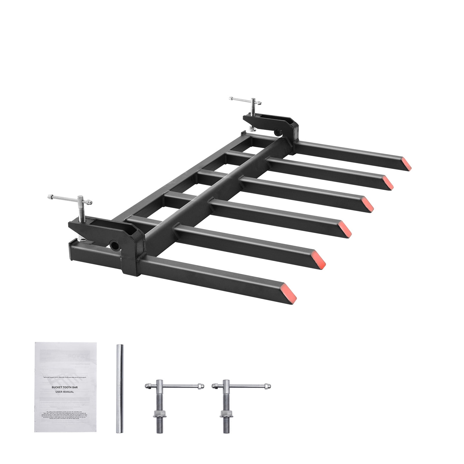 KFFKFF Attachable Debris Forks for 60" Bucket, 4560 lbs Load-Bearing ...