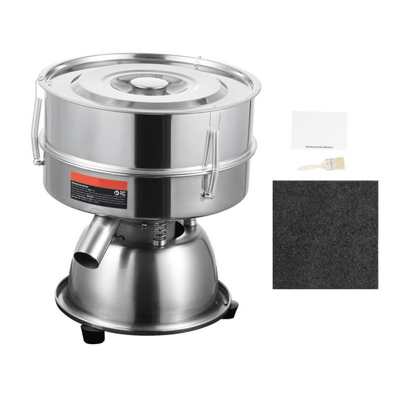 KFFKFF Automatic Electric Vibrating Sieve, Stainless Steel Sifter ...