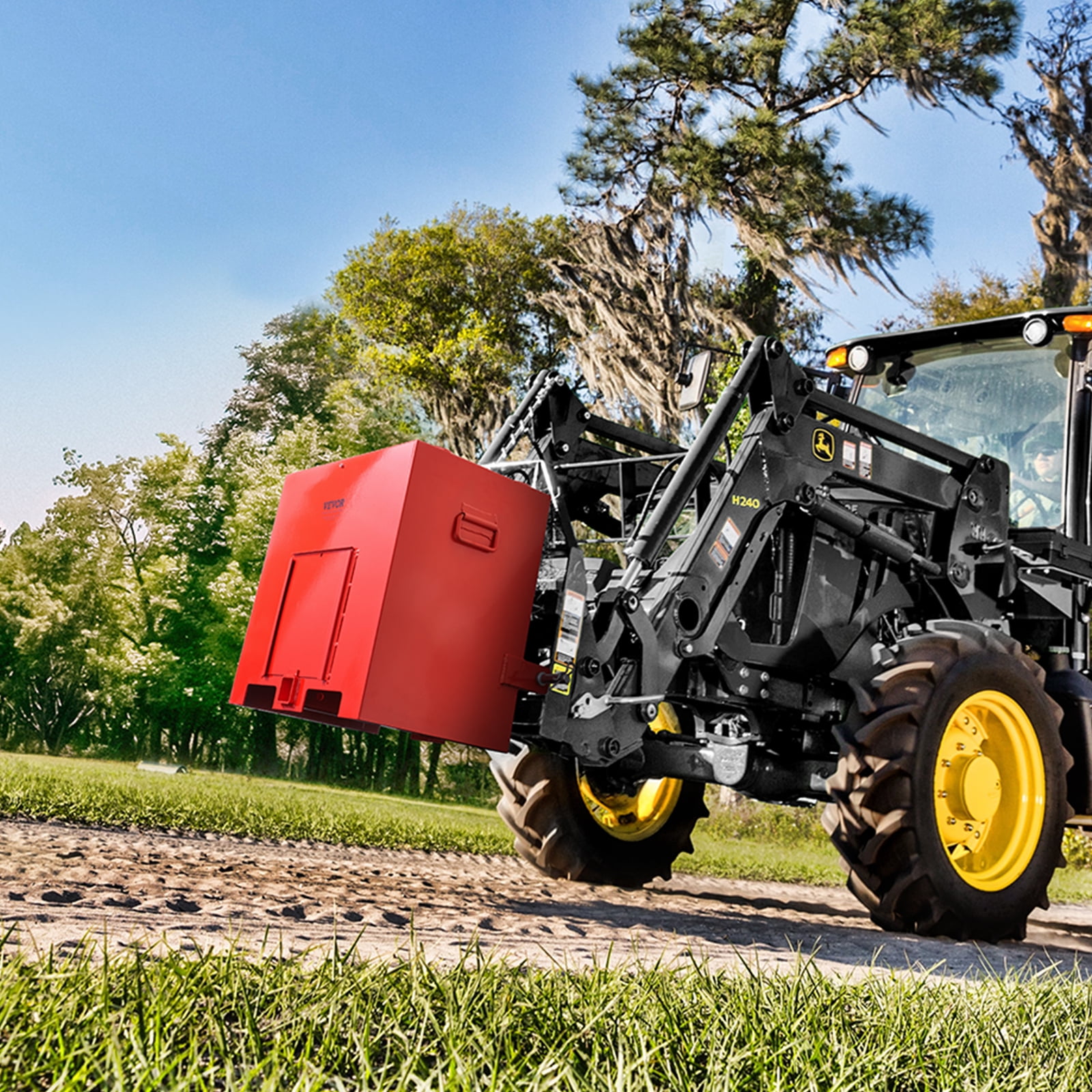 KFFKFF Ballast Box 3 Point Category 1 Tractor 800lbs 5cu.ft Tractor ...