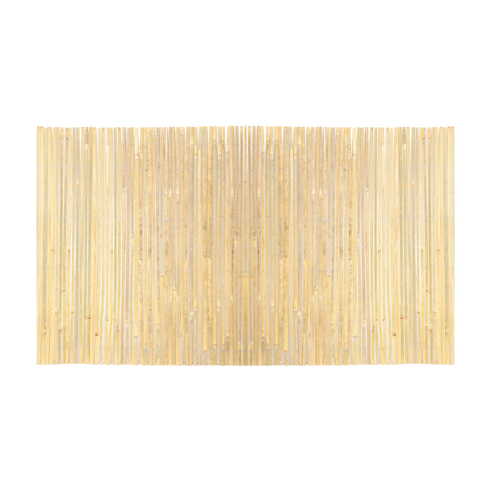 KFFKFF Bamboo Privacy Screen, Sustainable Bamboo Slat Fence, 6ft x 16ft ...