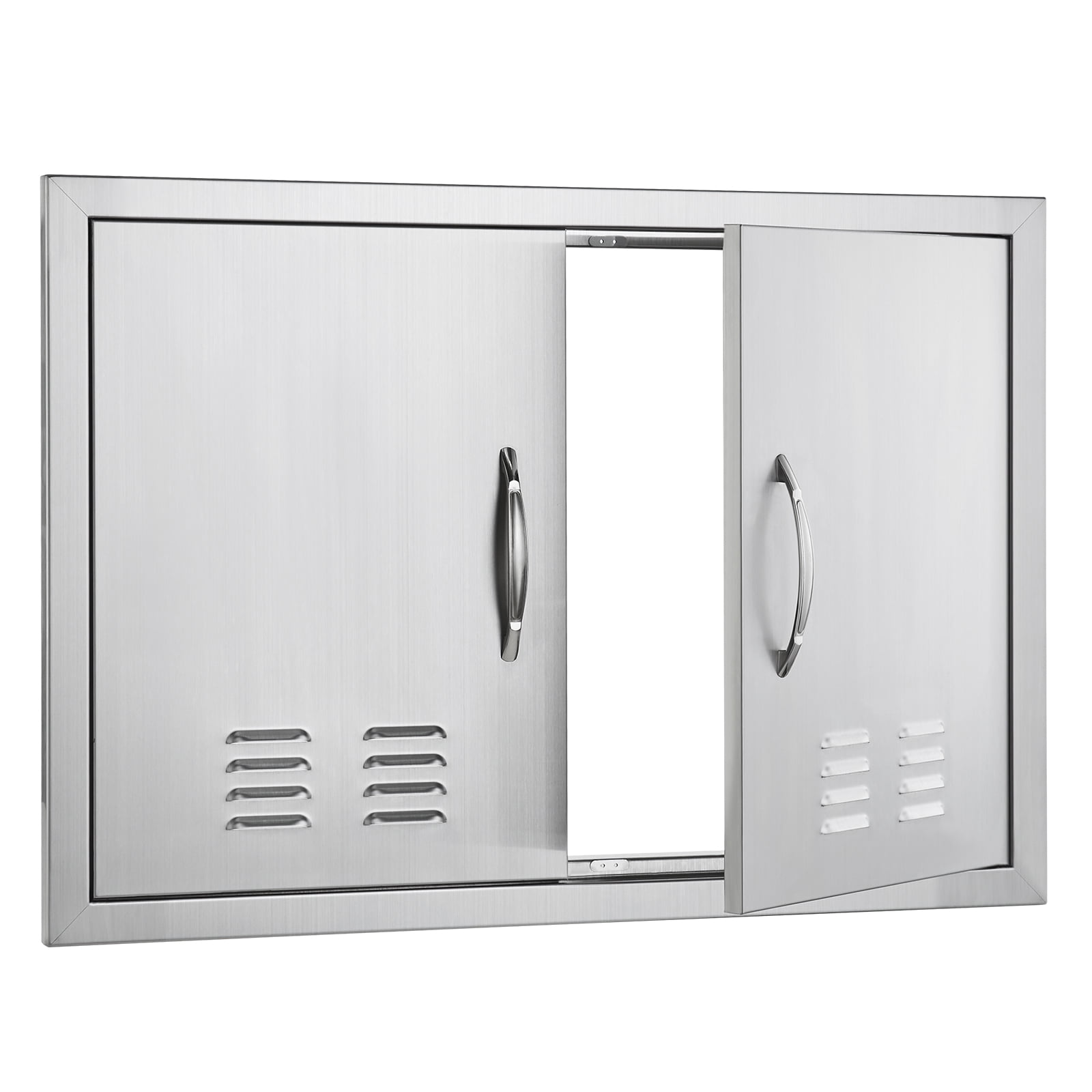 KFFKFF Barbecue Access Door, 30W x 21H Inch Dual Exterior Kitchen Entry ...