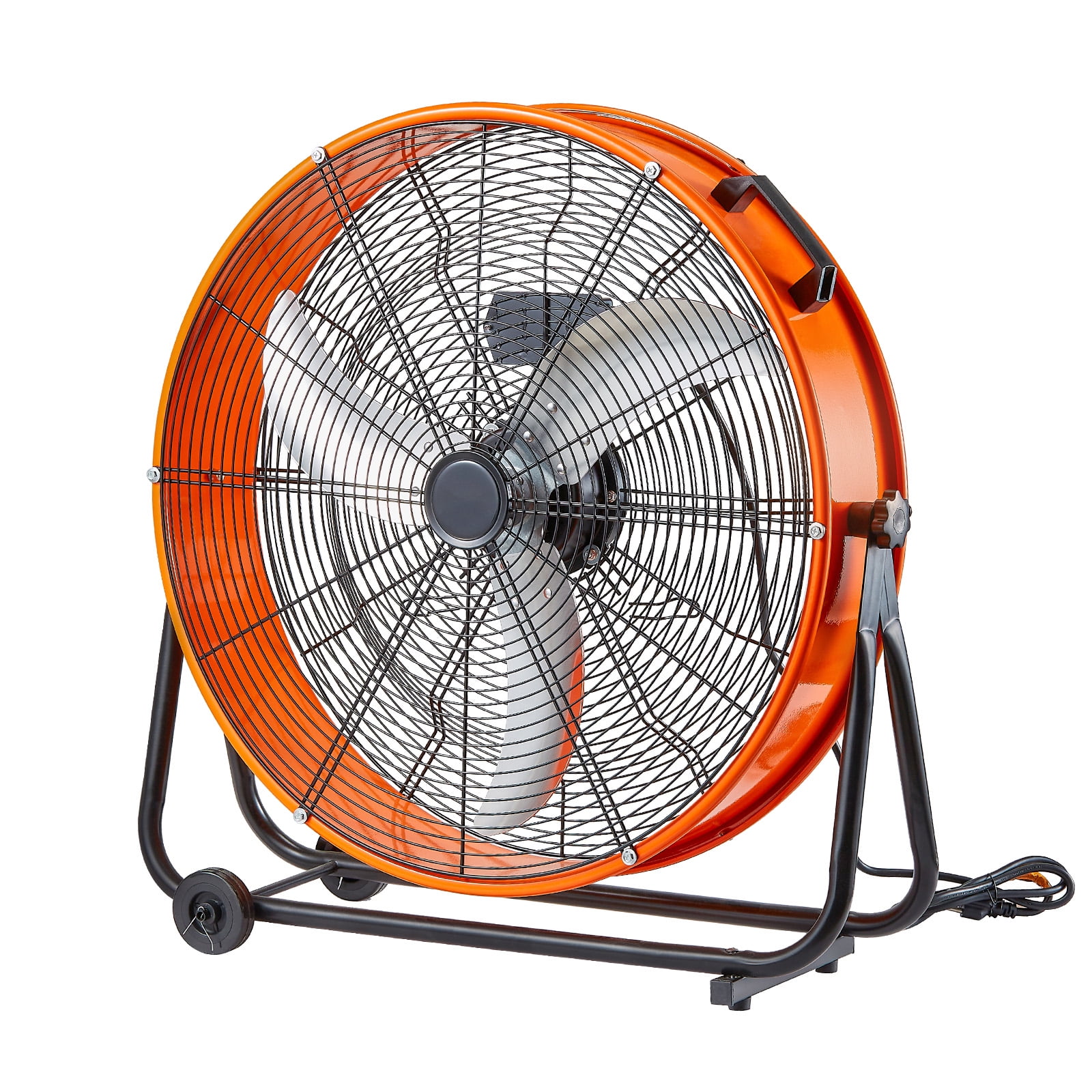 KFFKFF Barrel Fan, 24 Inch Powerful Industrial Circulation Fan, Robust ...