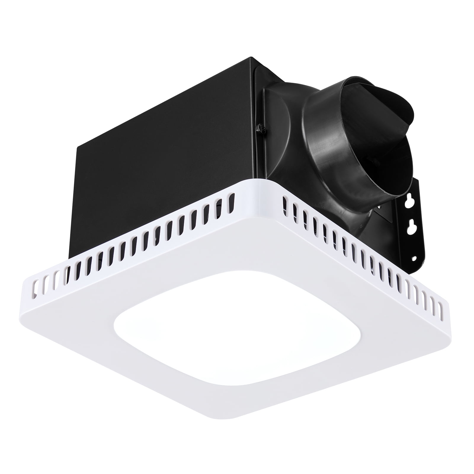 KFFKFF Bathroom Exhaust Fan with LED Light, 130 CFM Ventilation Fan ...