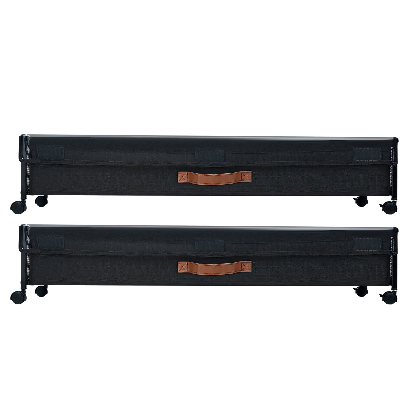 KFFKFF Under Bed Storage with Wheels, 36.0 x 18.1 x 7.3 inch, Rolling ...