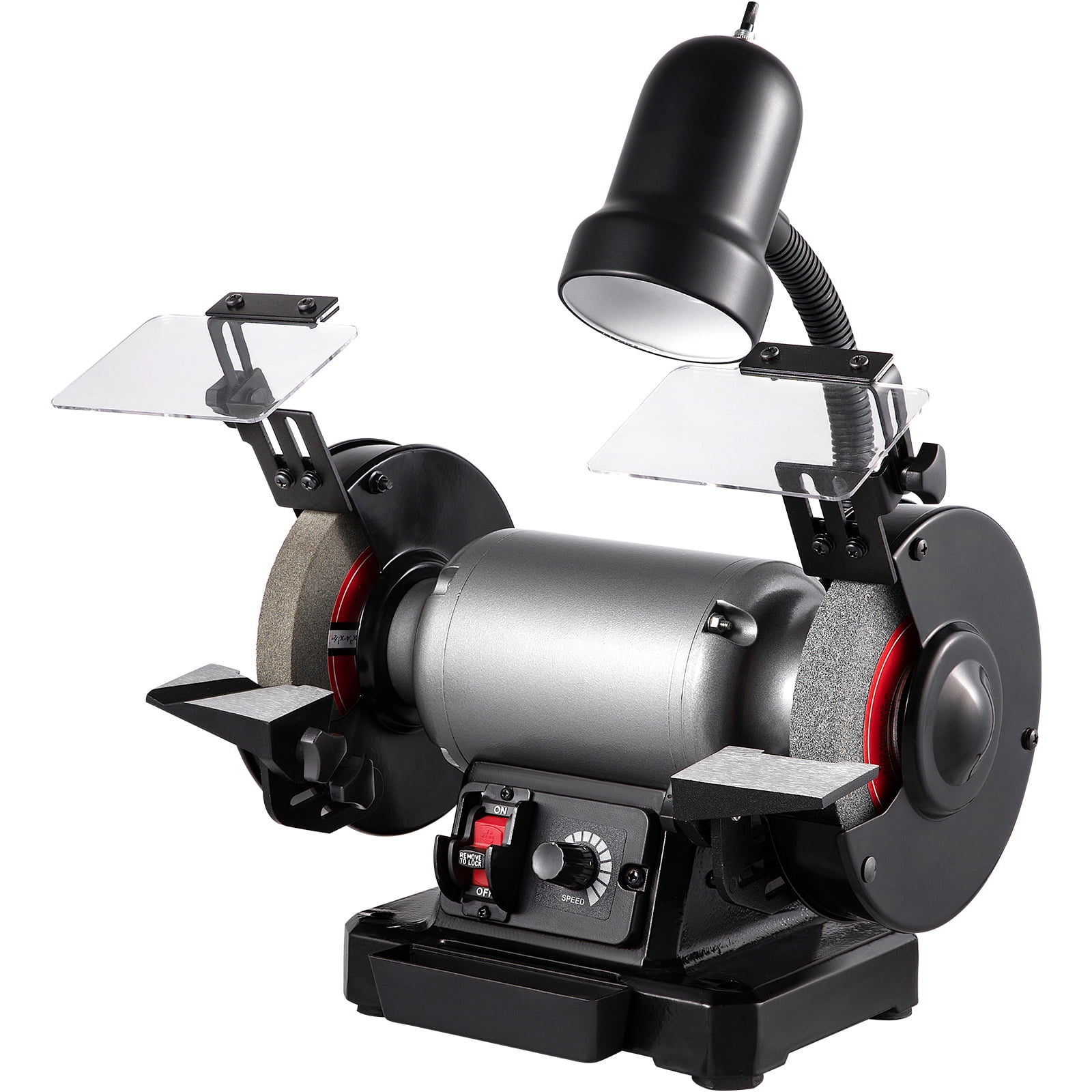 KFFKFF Bench Grinder, 6-inch, 750W 1HP Motor, Adjustable Speed up to ...