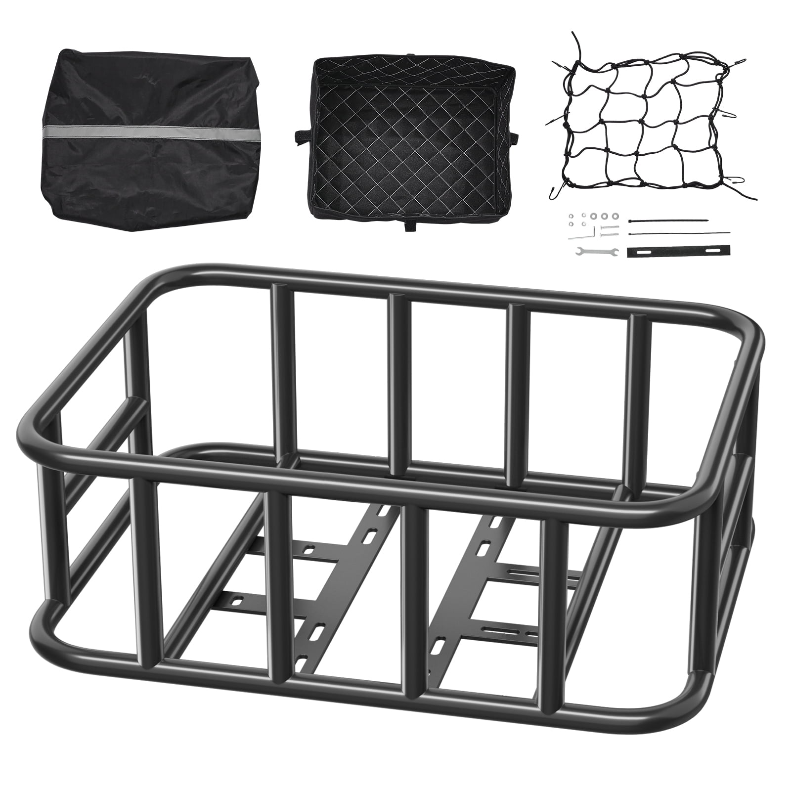 KFFKFF Bicycle Rear Carrier, Mid-sized Cycle Holder with Elastic Net ...