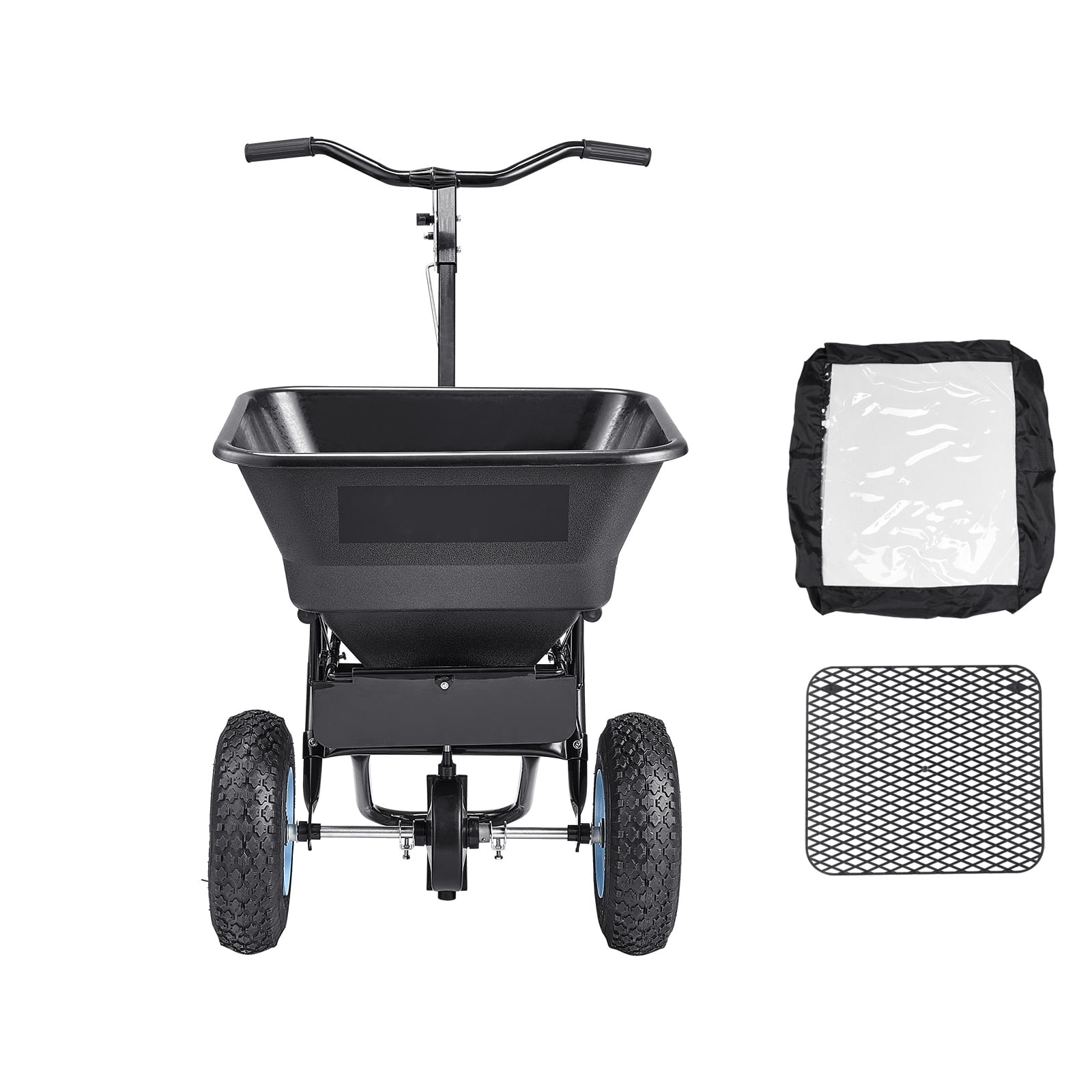 KFFKFF Broadcast Spreader, 100 lbs Capacity, Push-Style with Adjustable ...