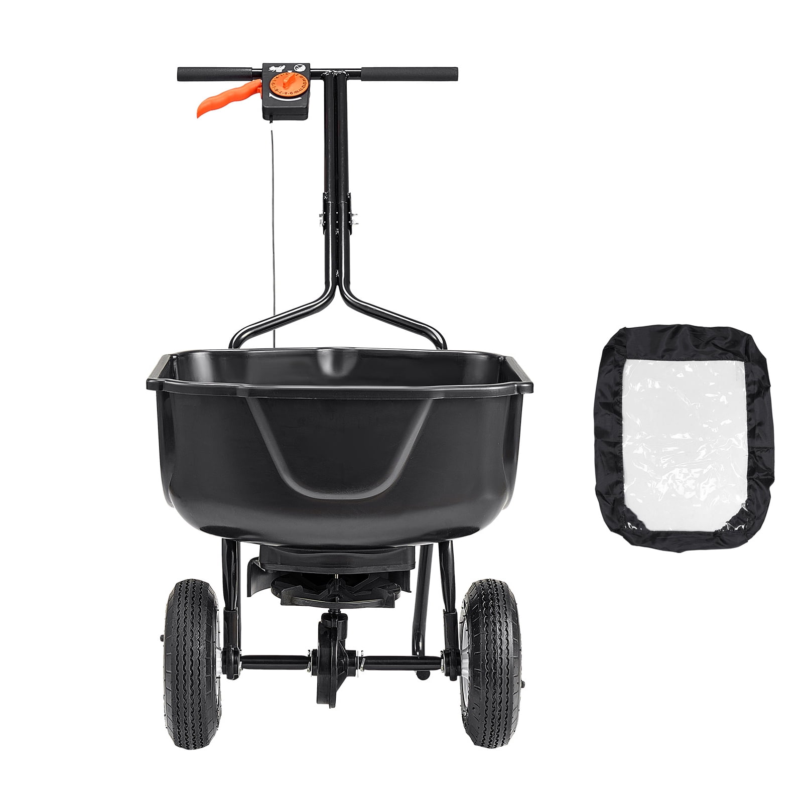 KFFKFF Broadcast Spreader, 60 lbs Capacity, Push-Style with Adjustable ...