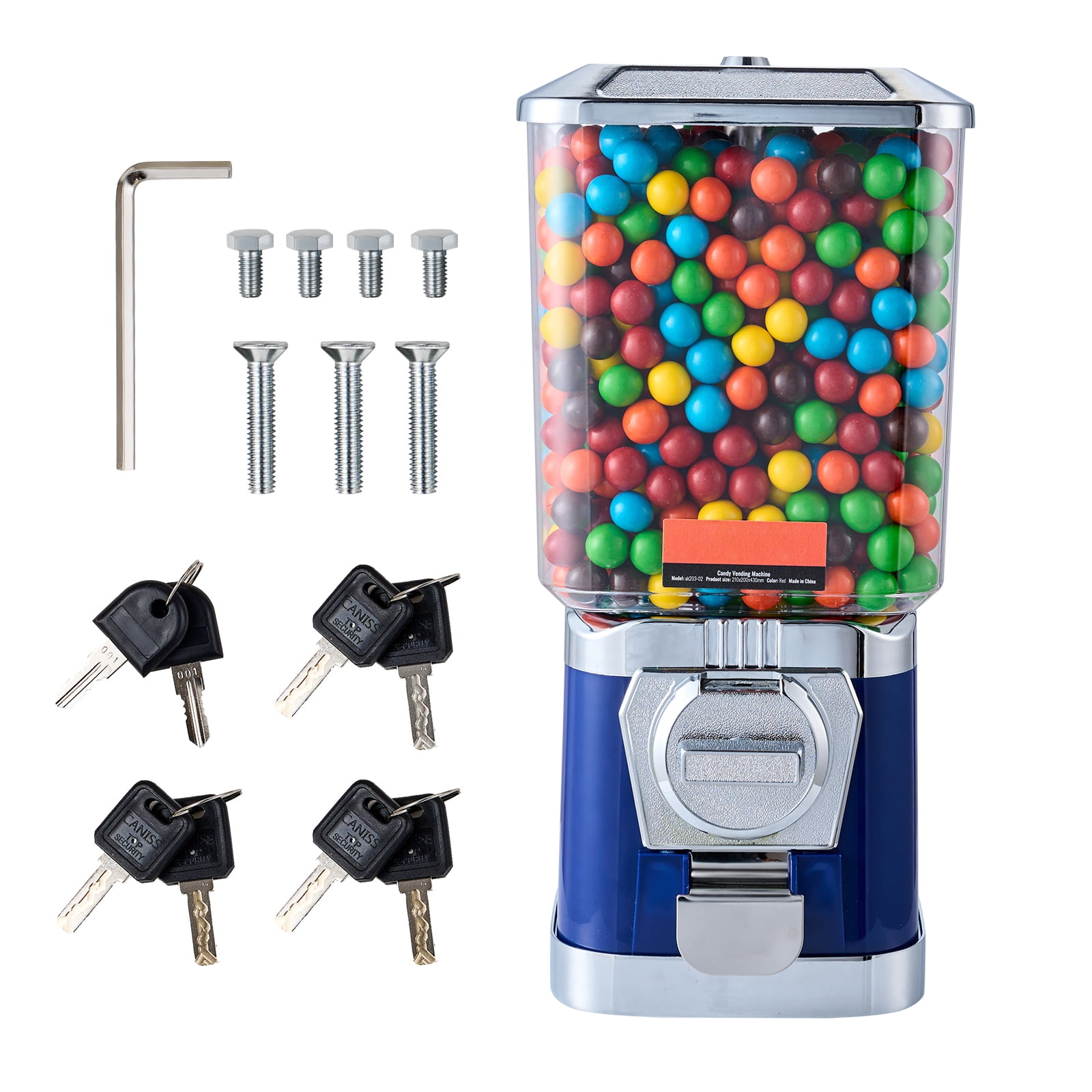 KFFKFF Bubble Gum Machine for Children, 17"H Household Sweet Vendor, PC ...
