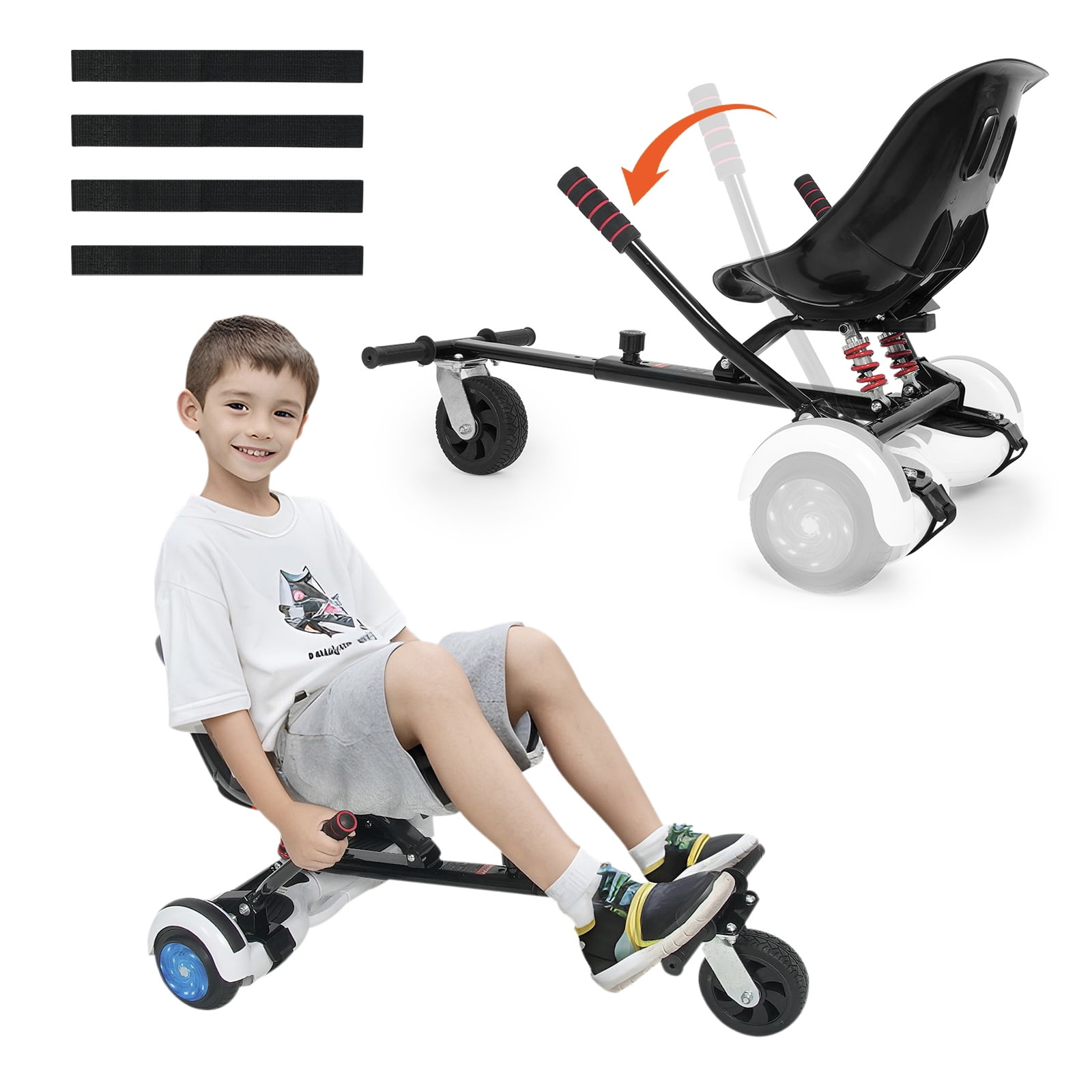 KFFKFF Buggy Hoverboard Attachment,Compatible with 6.5", 8", 8.5", 10 ...