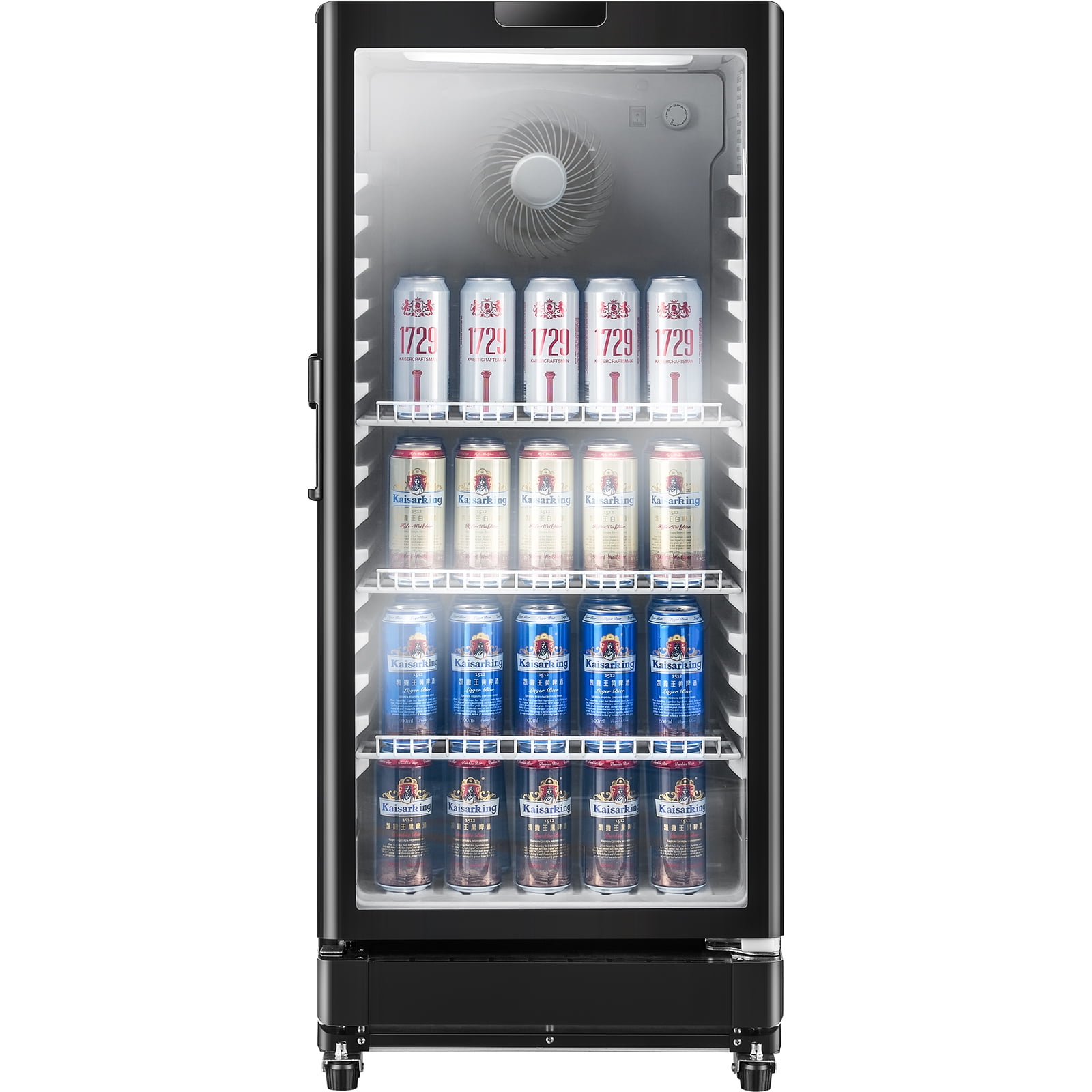 KFFKFF Commercial Merchandiser Refrigerator Single Glass Door 5.7Cu ft ...