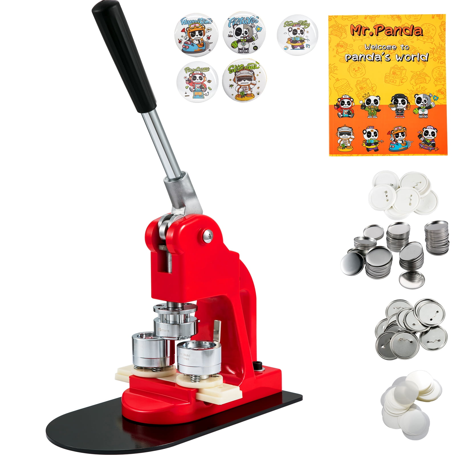 KFFKFF Button Maker, 25mm (1 inch) Badge Crafting Set, Kids' DIY Pin ...