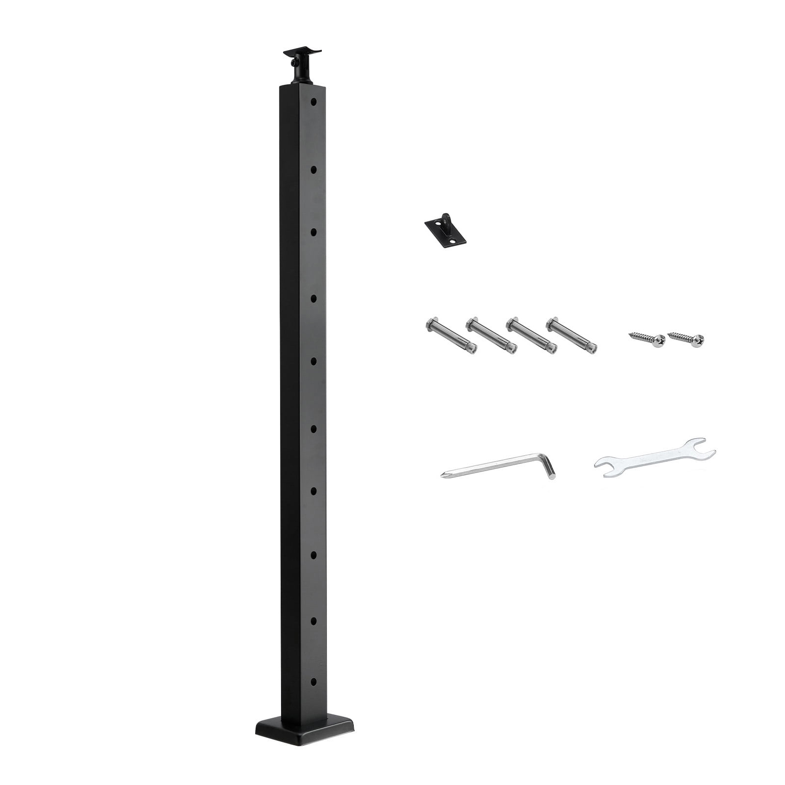KFFKFF Cable Railing Post, 36x1x2 Inch Level Deck Stair Posts ...