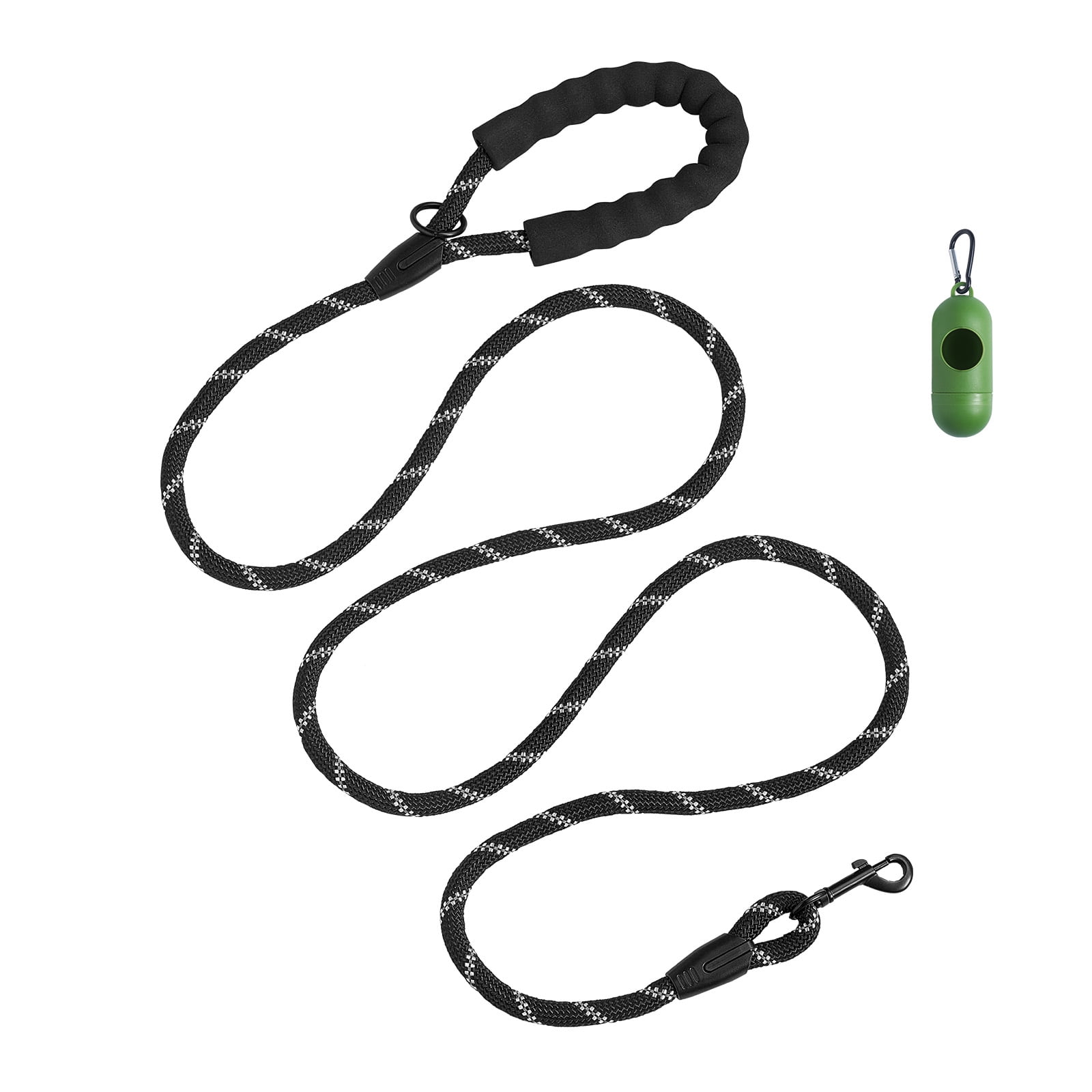 KFFKFF Canine Cord, 6ft Robust Pet Tether with Cushioned Grip, Durable Nylon Broad Strap with ...
