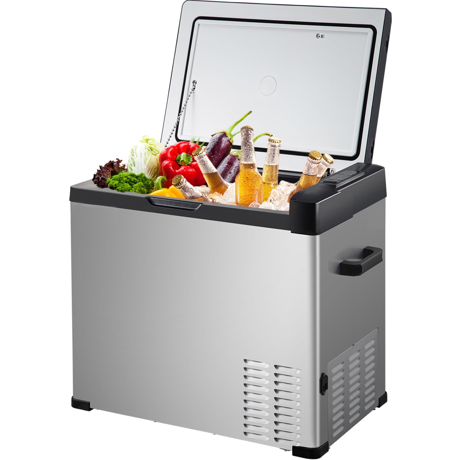 KFFKFF Car Refrigerator 53 Qt, 12 Volt Single Zone Portable ...