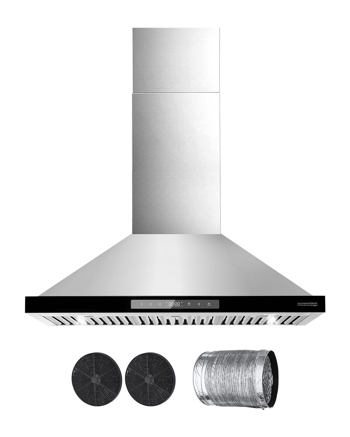 KFFKFF Ceiling Mounted Kitchen Extractor, 36 inch Wall Fixation, 800 ...