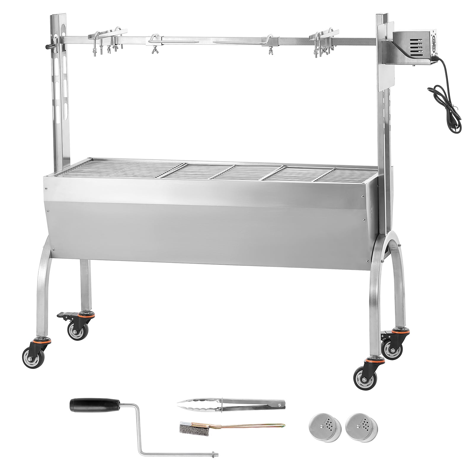 KFFKFF Charcoal Spit Grill for BBQ, Suitable for Whole Pig, Lamb, Goat ...